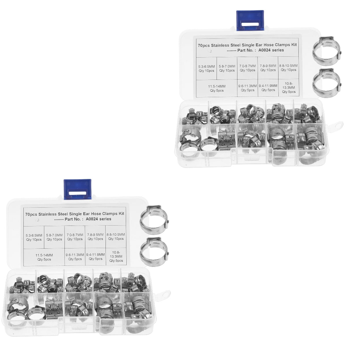 2 Count Rope Pipe Clamping Ring Assortment Kit Tubing Clamps - Walmart.com