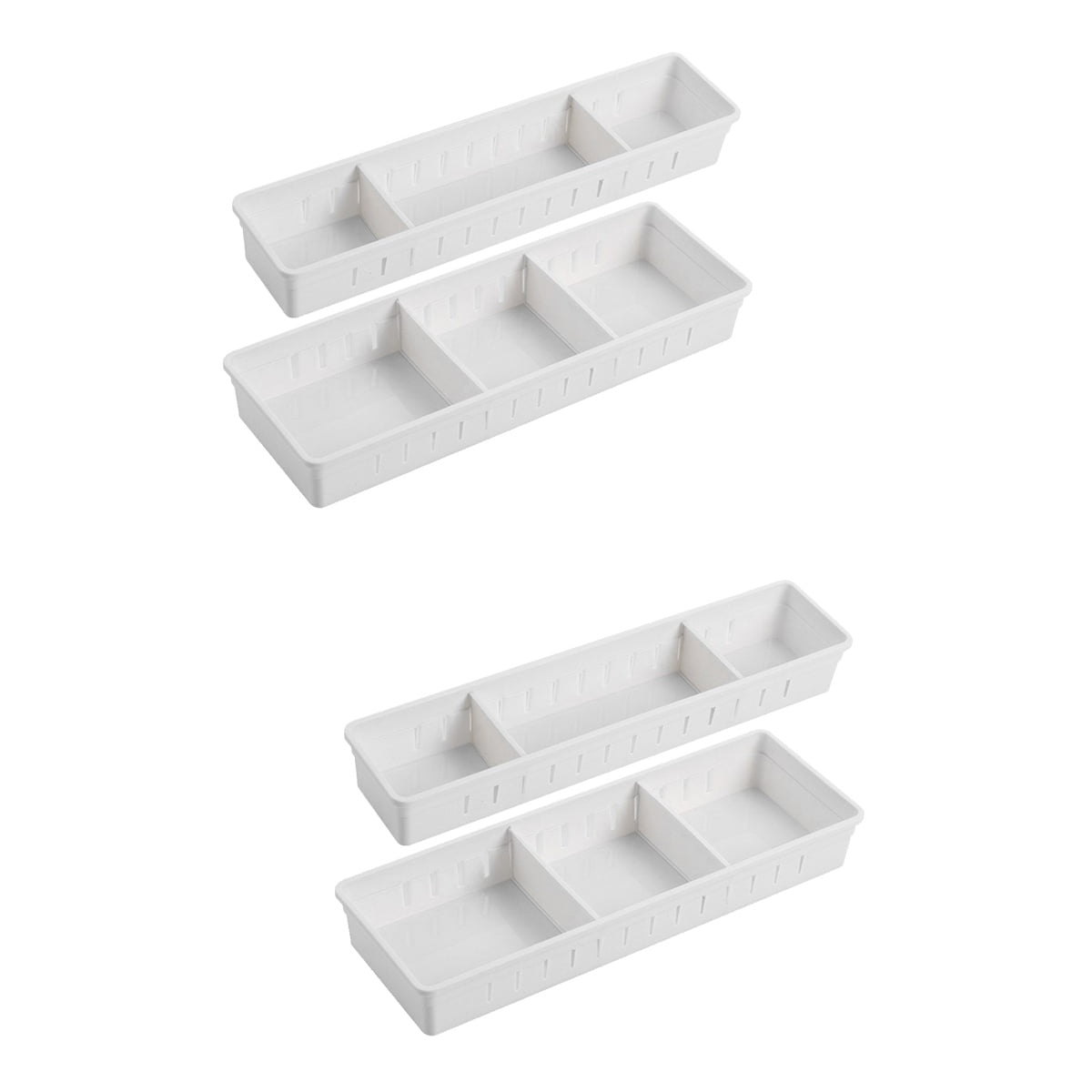 2 PCS Collapsible Compartment Storage Box Drawer Organizer Office ...