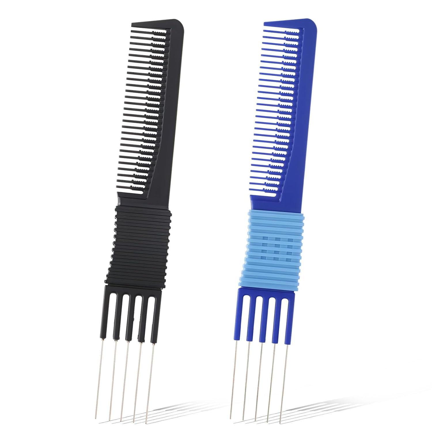 2 PCS Comb with Prongs on, Lift Teasing Comb for Fine Hairs, Hair ...