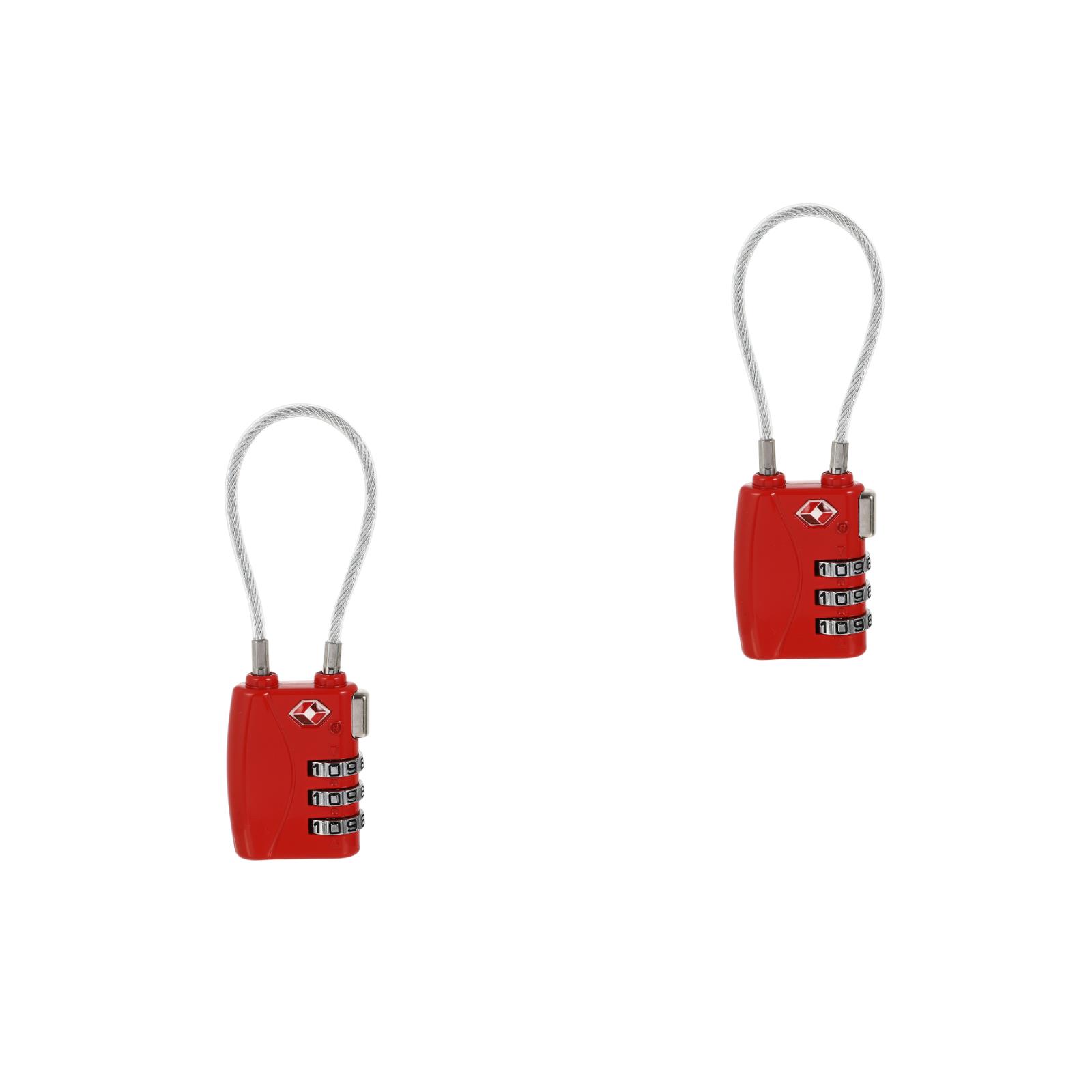 2 PCS Combination Cable Lock Padlock Security Luggage Suitcase ...