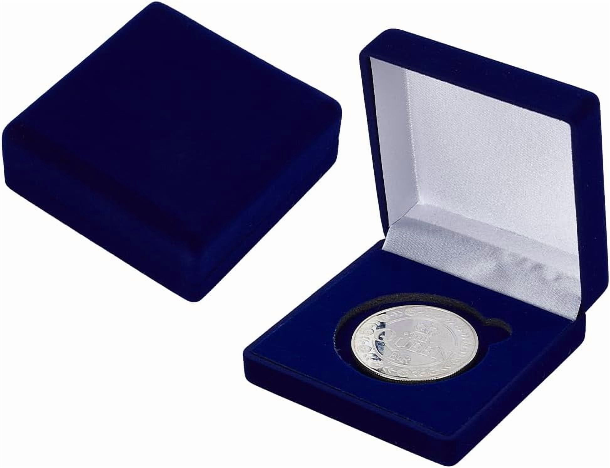 2 PCS Commemorative Coin Storage Cases for 49mm Coins Square EVA ...