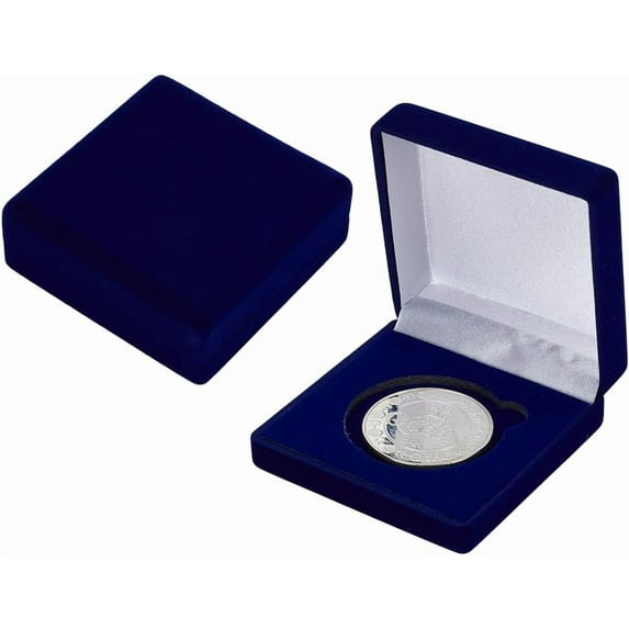 2 PCS Commemorative Coin Storage Cases for 49mm Coins Square EVA ...