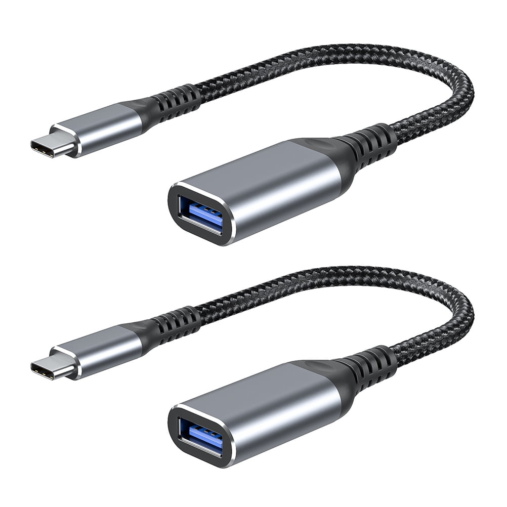 2 PCS Conversion Line USB Type- Adapter Cable Pvc - Walmart.com