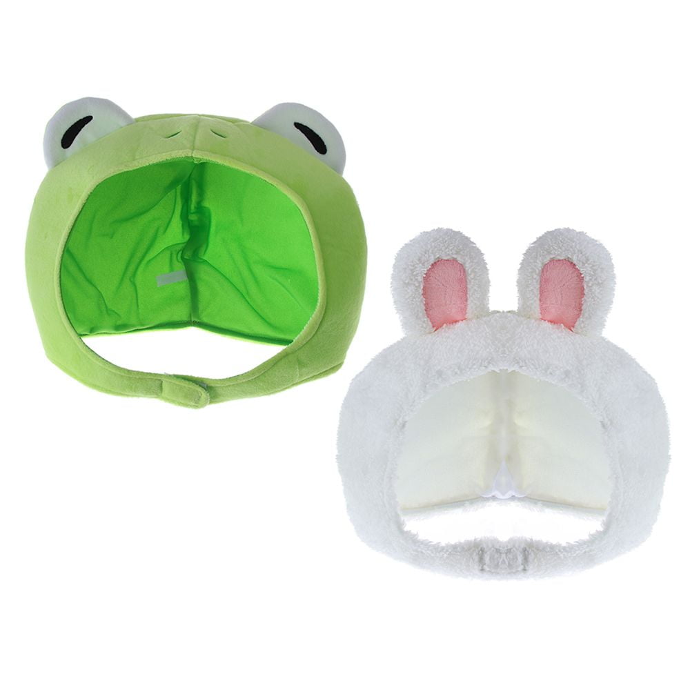 2 PCS Cosplay Costume Cute Green Headgear Female Beanie Caps Warmer ...