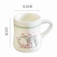 2 PCS Cute Cartoon Dog Ceramic Mugs - Simple Cream Style Coffee Cups ...