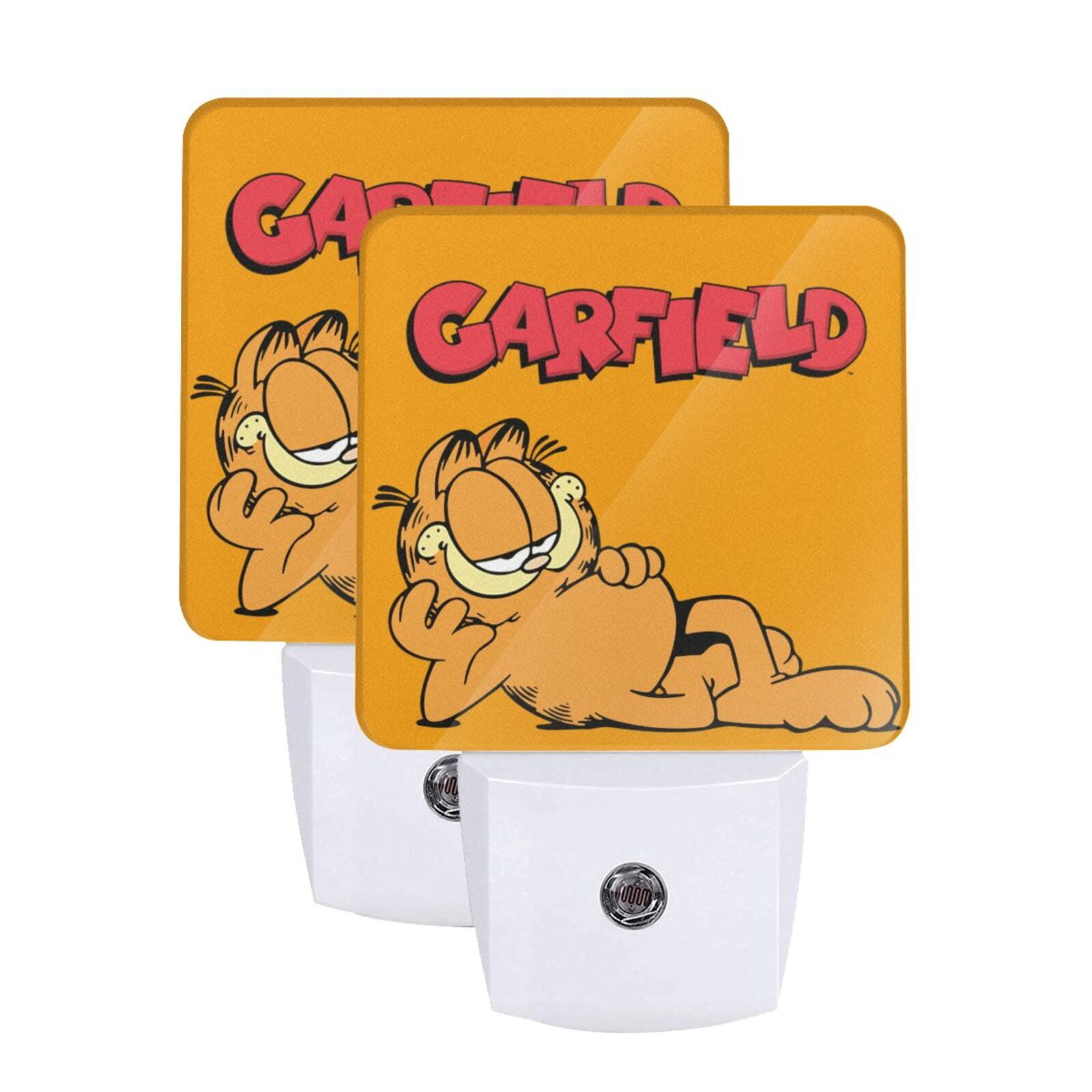 2 PCS Cute Cartoon Garfield Night Light Plug into Wall Decor for ...