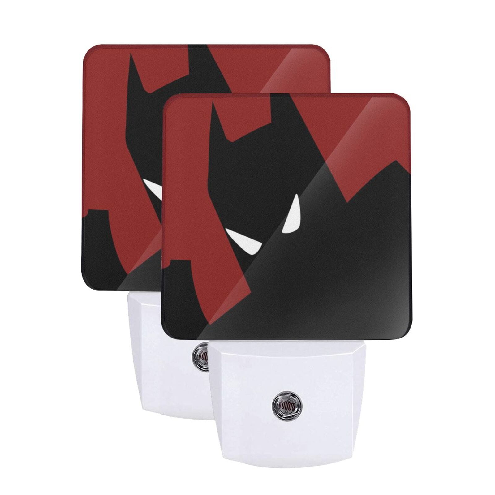 2 PCS Cute Cartoon Movie Hero Batman Night Light,Night Lights Plug into ...