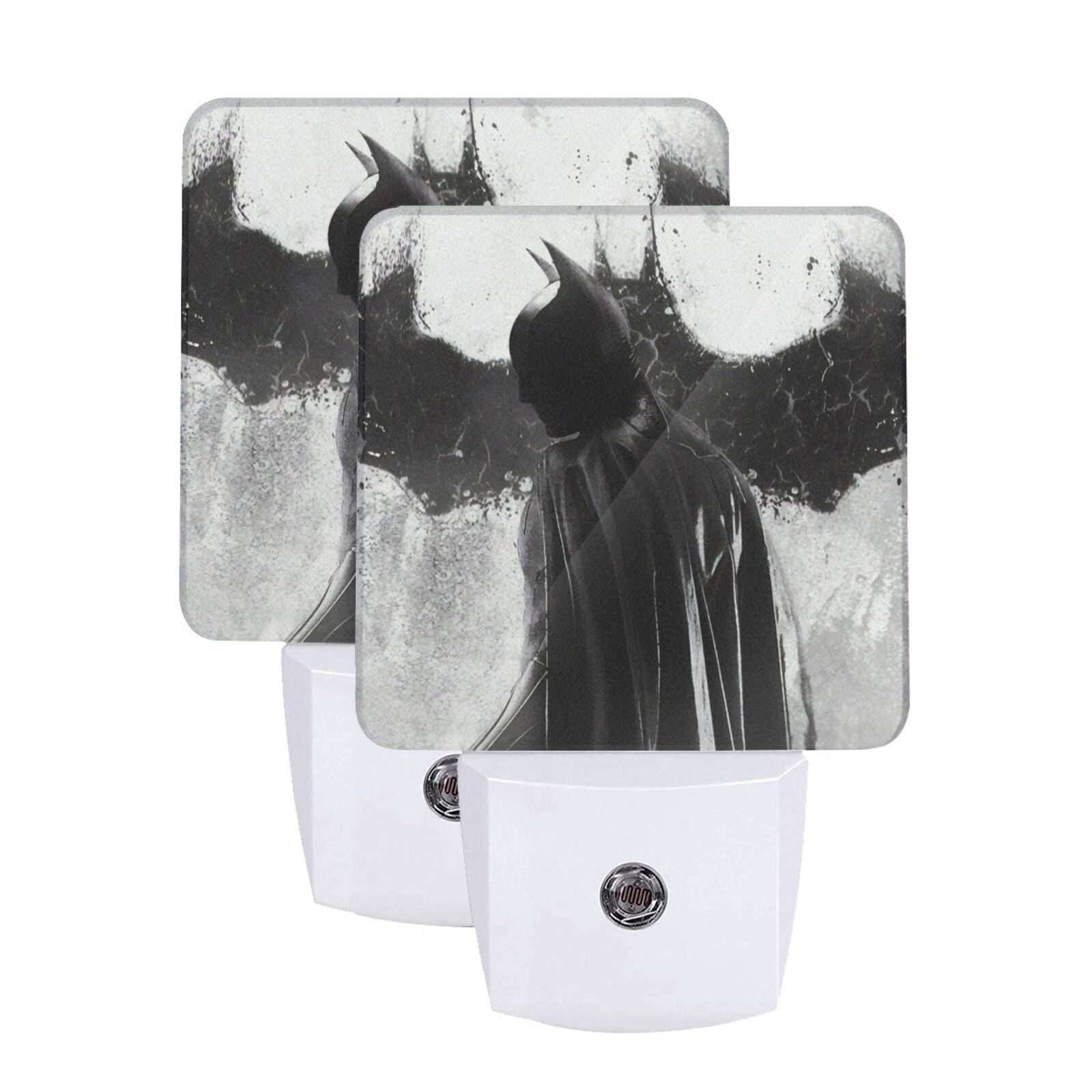 2 PCS Cute Cartoon Movie Hero Batman Night Light,Night Lights Plug into ...