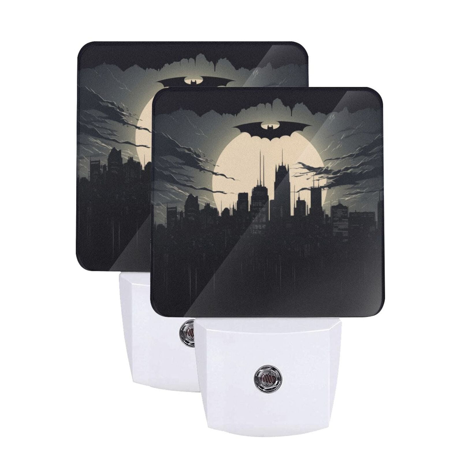 2 PCS Cute Cartoon Movie Hero Night Light,Night Lights Plug into Wall ...