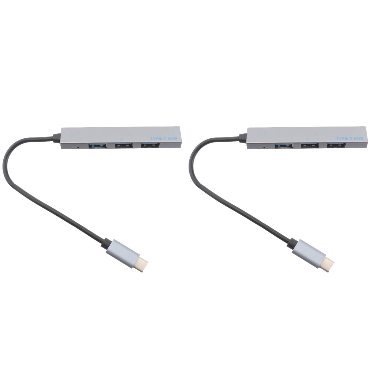 2 PCS Deaktop Desk Computers Hub USB Charging Portable Data Aluminum ...