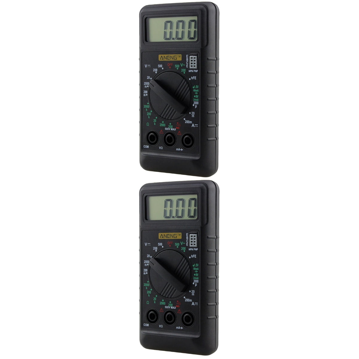 2 PCS Digital Ohm Meter and Battery Capacity Tester Electronic ...