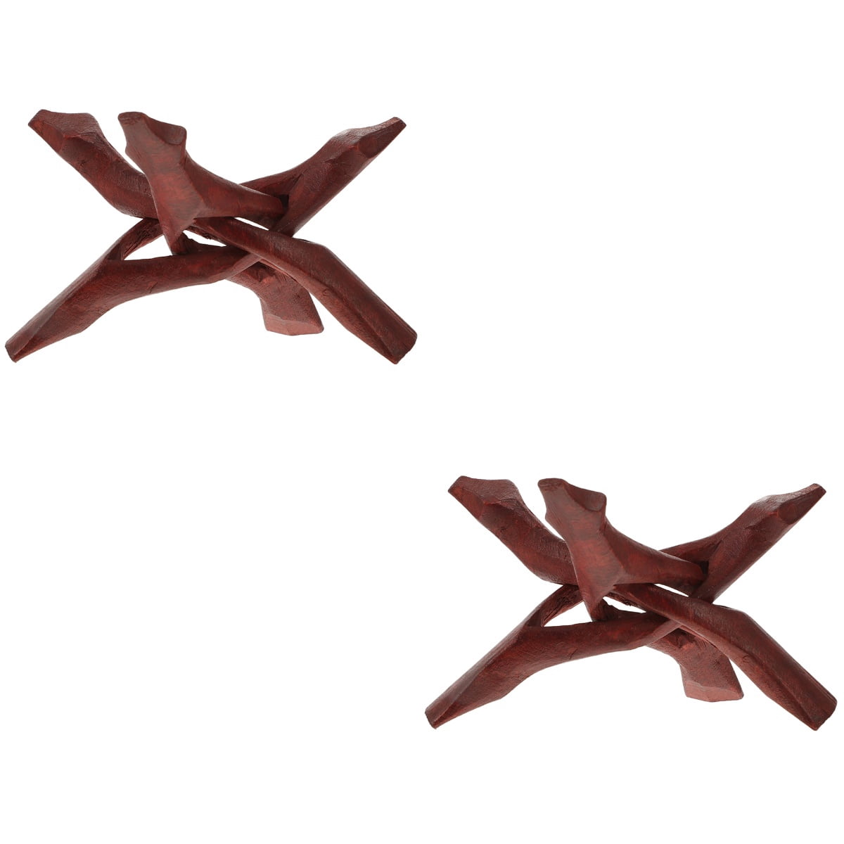 2 PCS Display Shelf Tripod Stand Stands for Movable Abalone Shell ...
