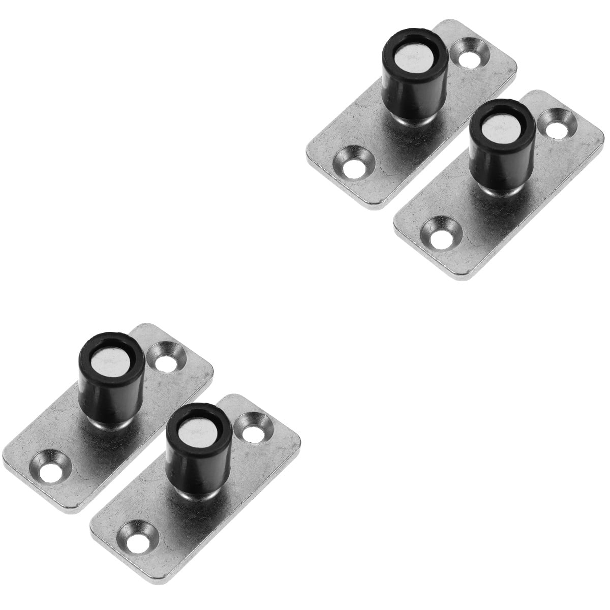 2 PCS Door Bottom Guide Floor Stop Window Doorbell Surge Silver ...