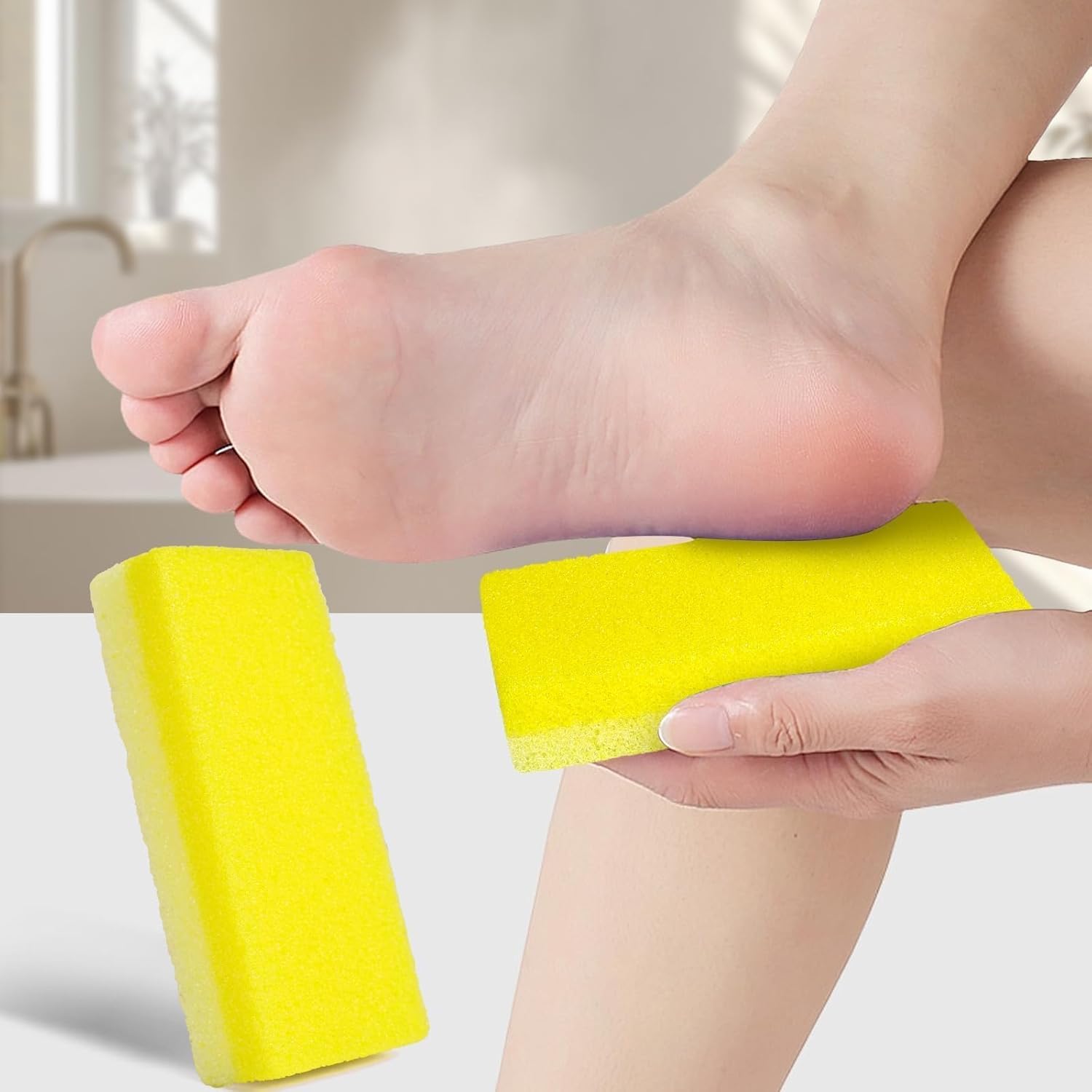 2 PCS Double-Sided Pumice Stone for Feet, Pumice Stone for Feet, Foot ...