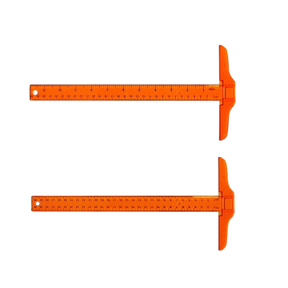 2 PCS Drafting Ruler Measurement Tape Drafting Triangle Ruler Measuring ...