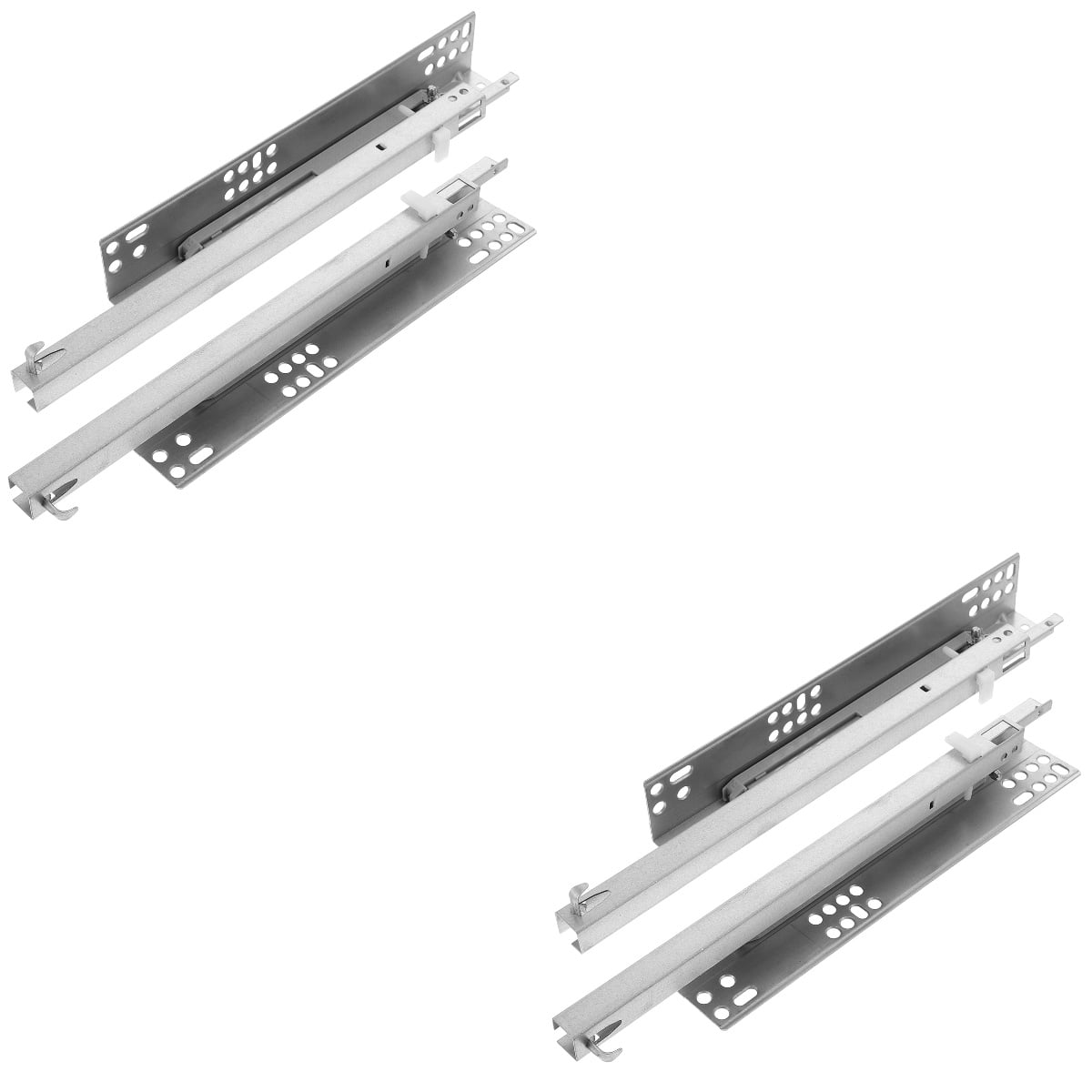 2 PCS Drawer Dividers Hidden Slides Rail Sliding Smooth Opening ...