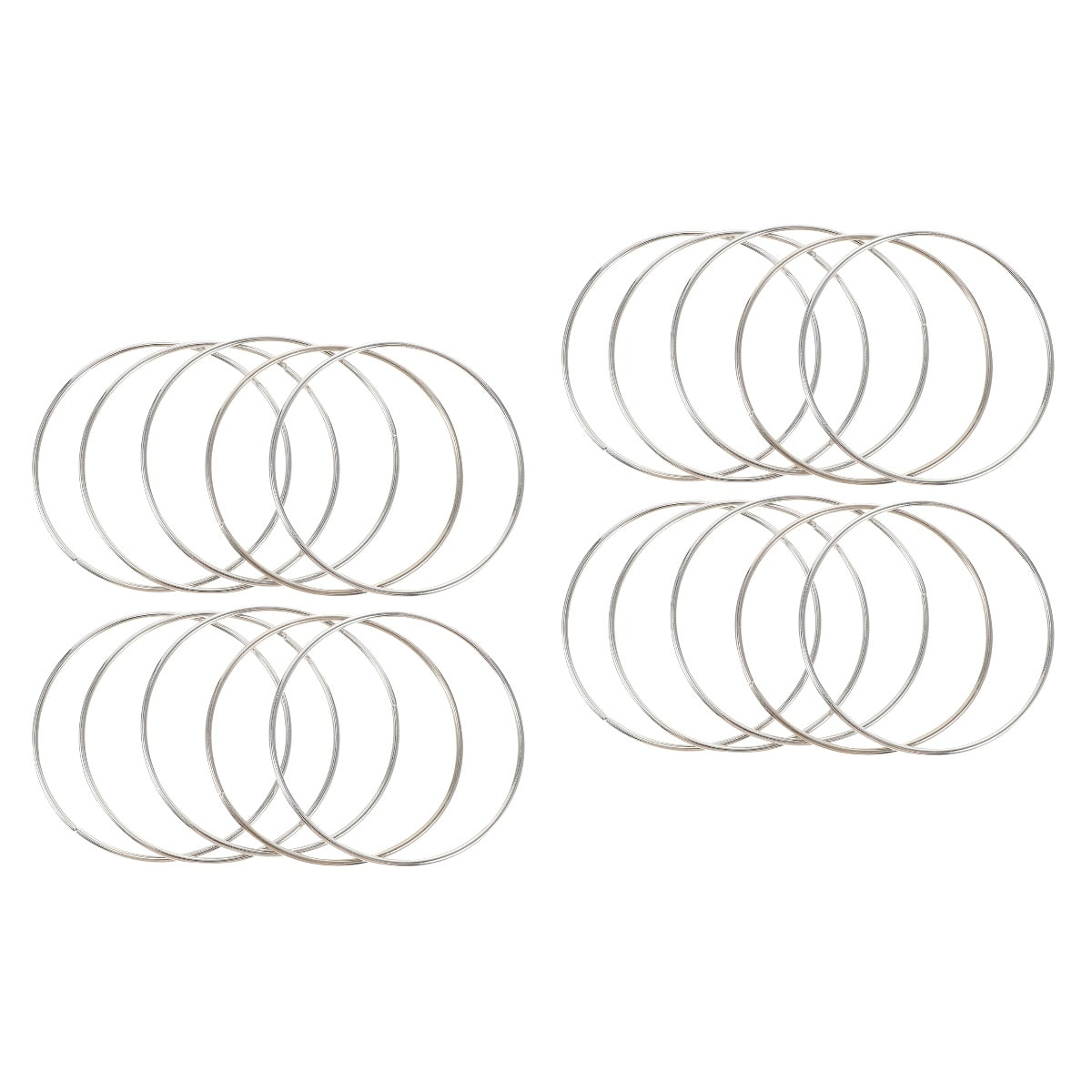 2 PCS Dreamcatcher Rings Wire Catcher Hand-made Craft Accessory Silver ...