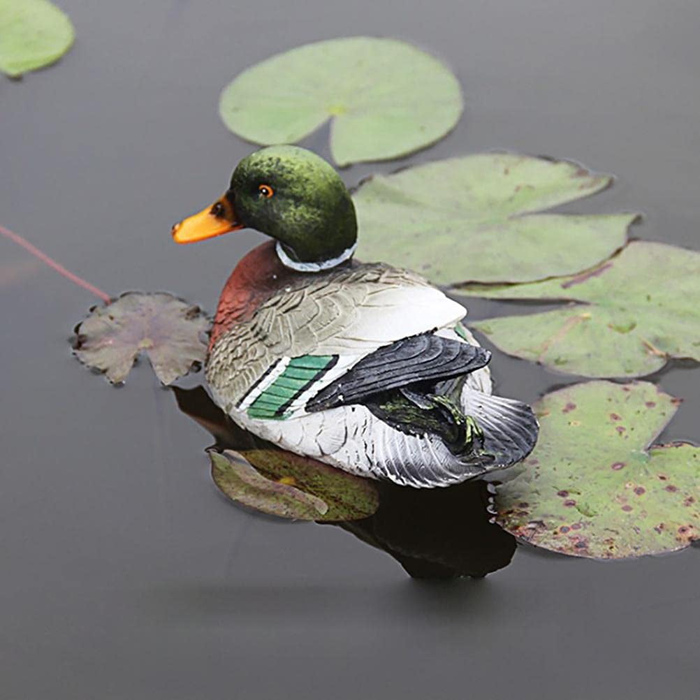2 PCS Duck Decor, Mallard Duck Statue, Pond Duck, Garden Pond Floating ...