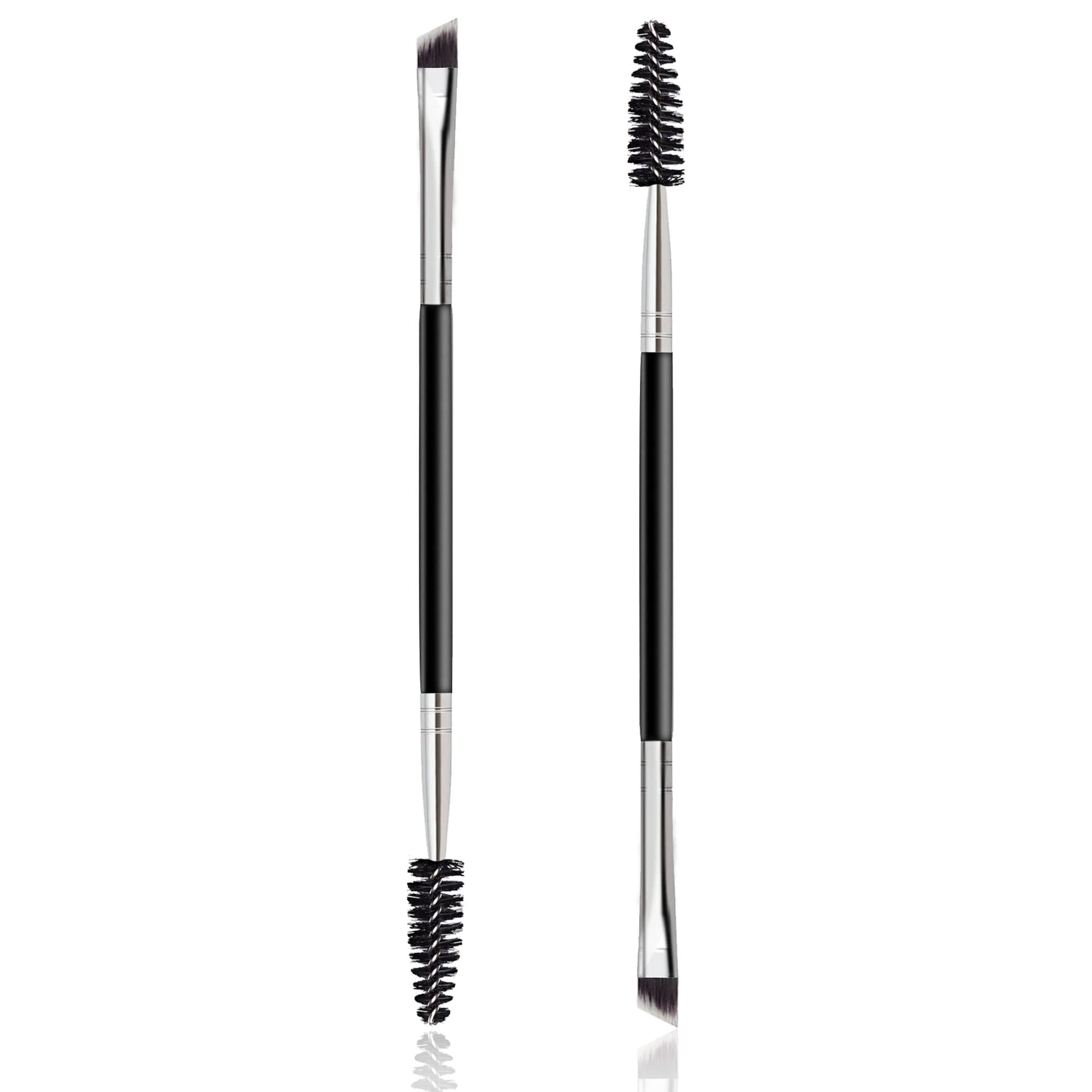 2 PCS Duo Eyebrow ZS23 Brush Angled Eye Brow Brush and Spoolie Brush ...
