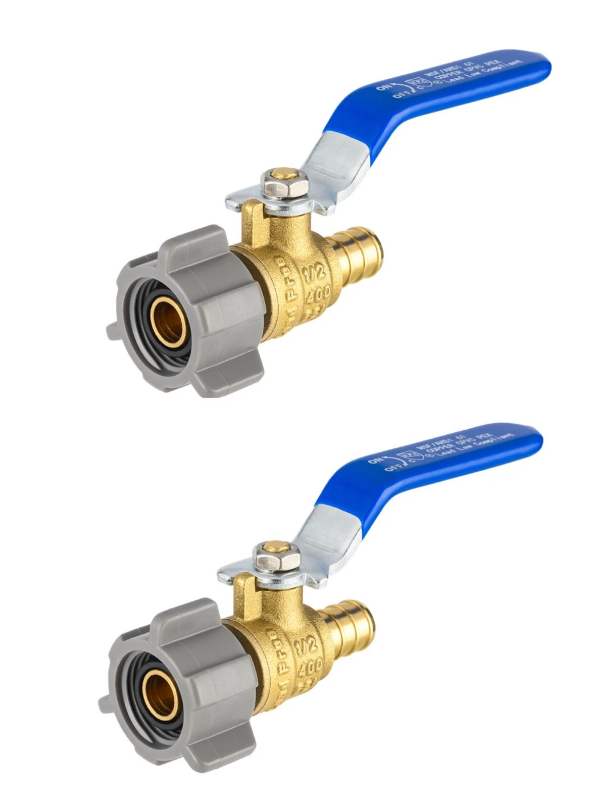 2 PCS EFIELD Pex Crimp 1/2" X 1/2" Female NPT Swivel Brass Ball Valve, Lead Free - Walmart.com