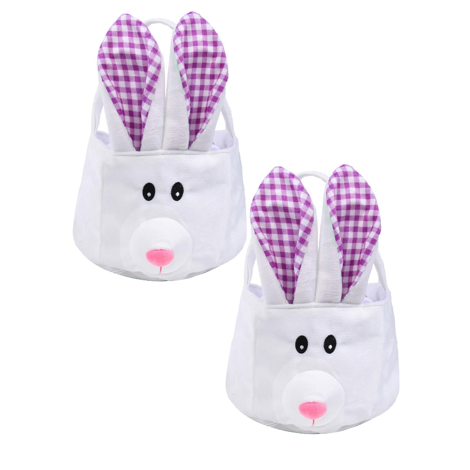 2 PCS Easter Candy Basket Storage Basket Children's Gift Animal Basket ...