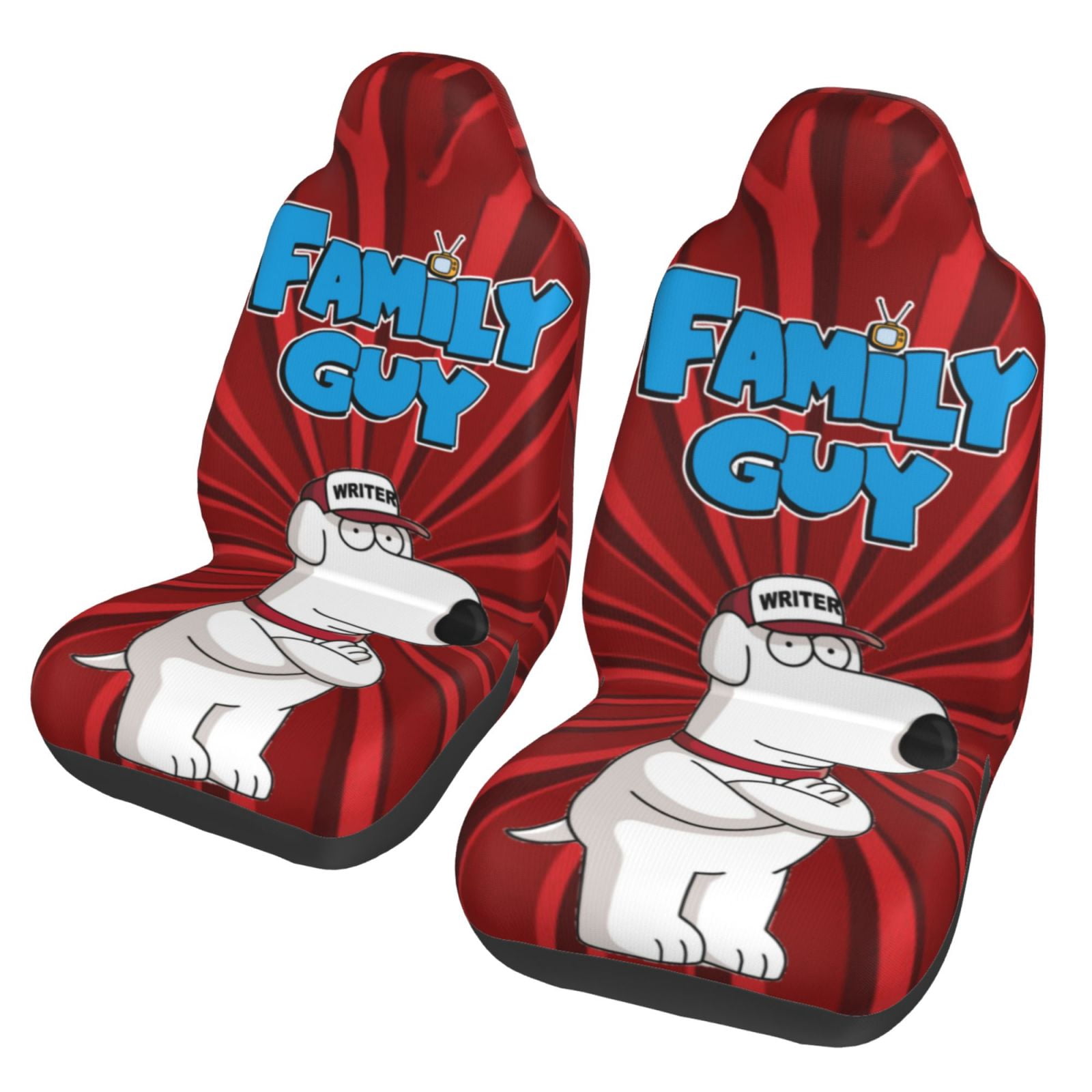 2 PCS Fam-ily Guy Car Seat Covers Cartoon Car Interior Seat Accessories ...