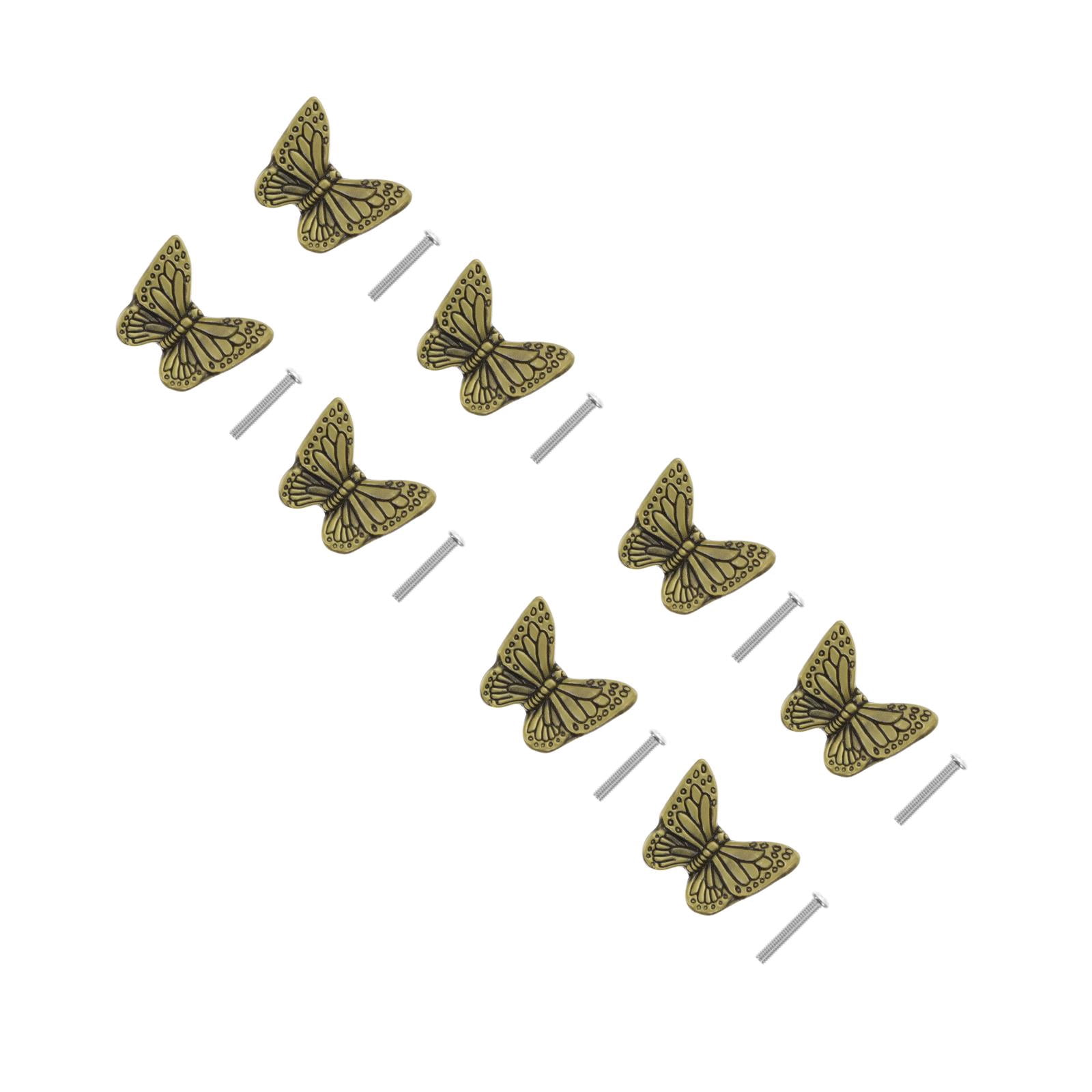 2 Pieces Butterflies Door Knobs Handle Decorative Drawer Pulls Green ...