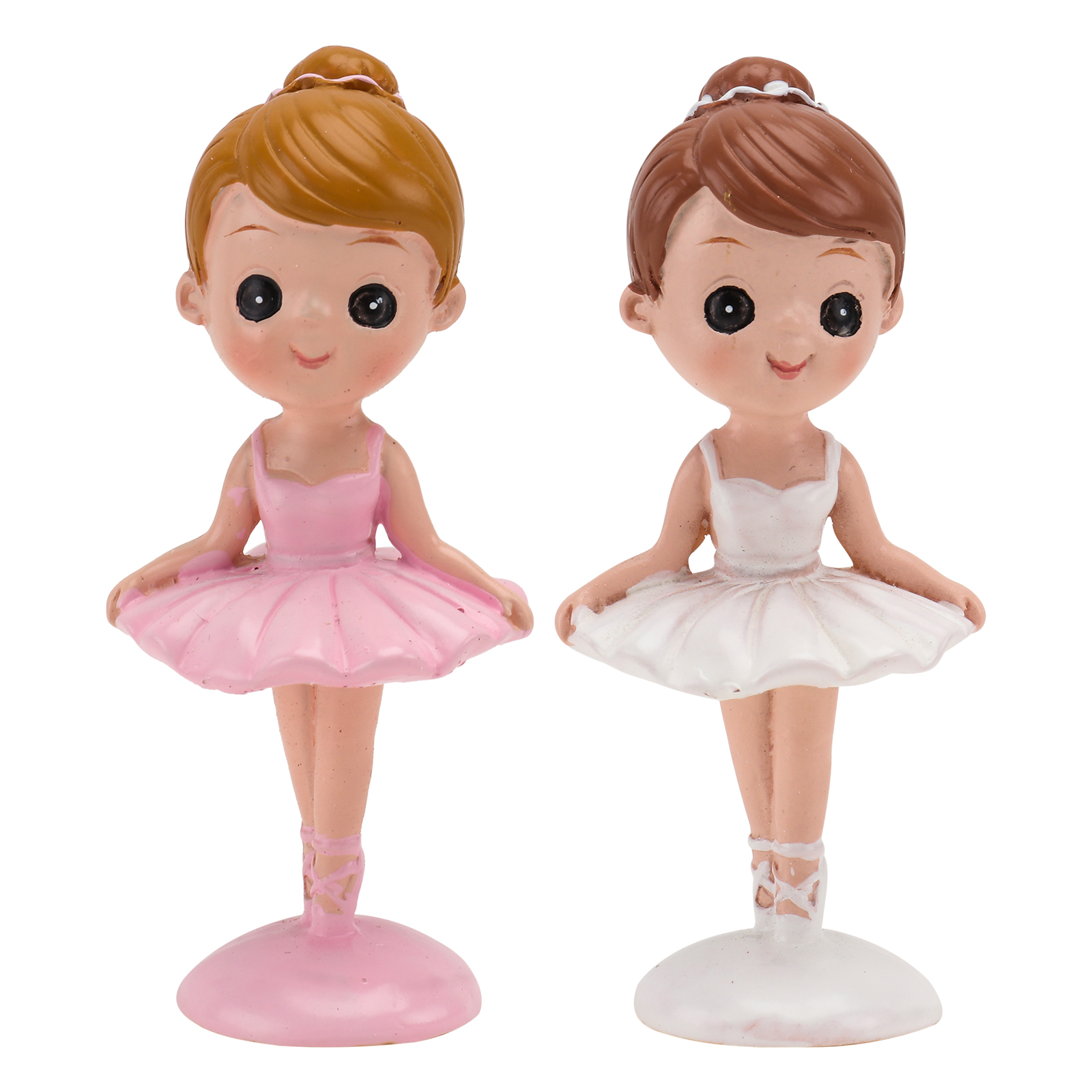 2 PCS Figurine Toy Ballet Girl Cake Decoration 6.5x2cm White - Walmart.com
