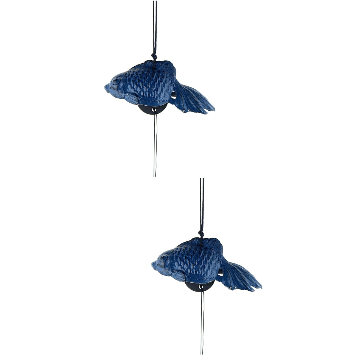 2 PCS Fish Wind Chime Home Hanging Decor Bell Doorbell Blue - Walmart.com