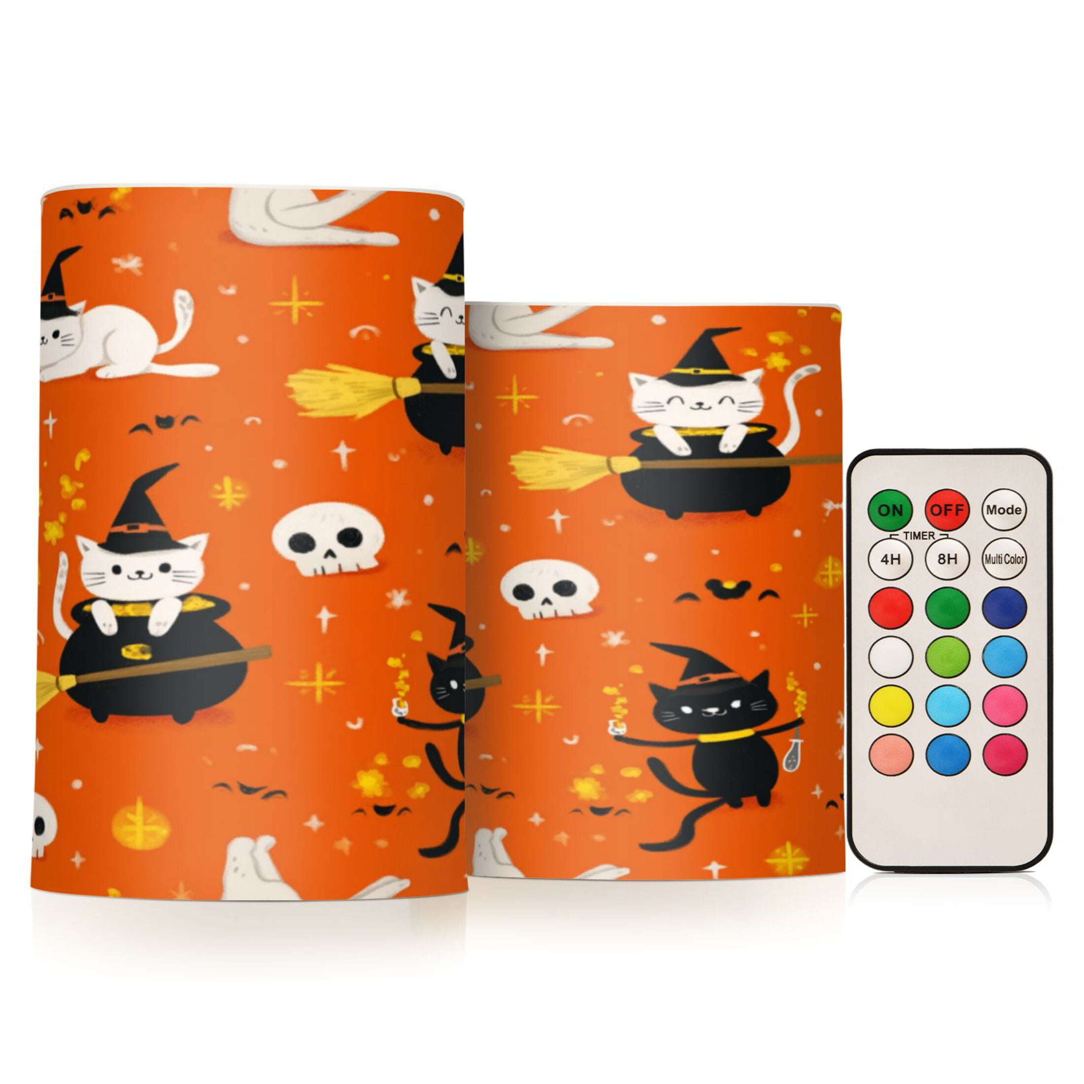 2 PCS Flameless Candles with Remote Timer LED Battery Operated ...