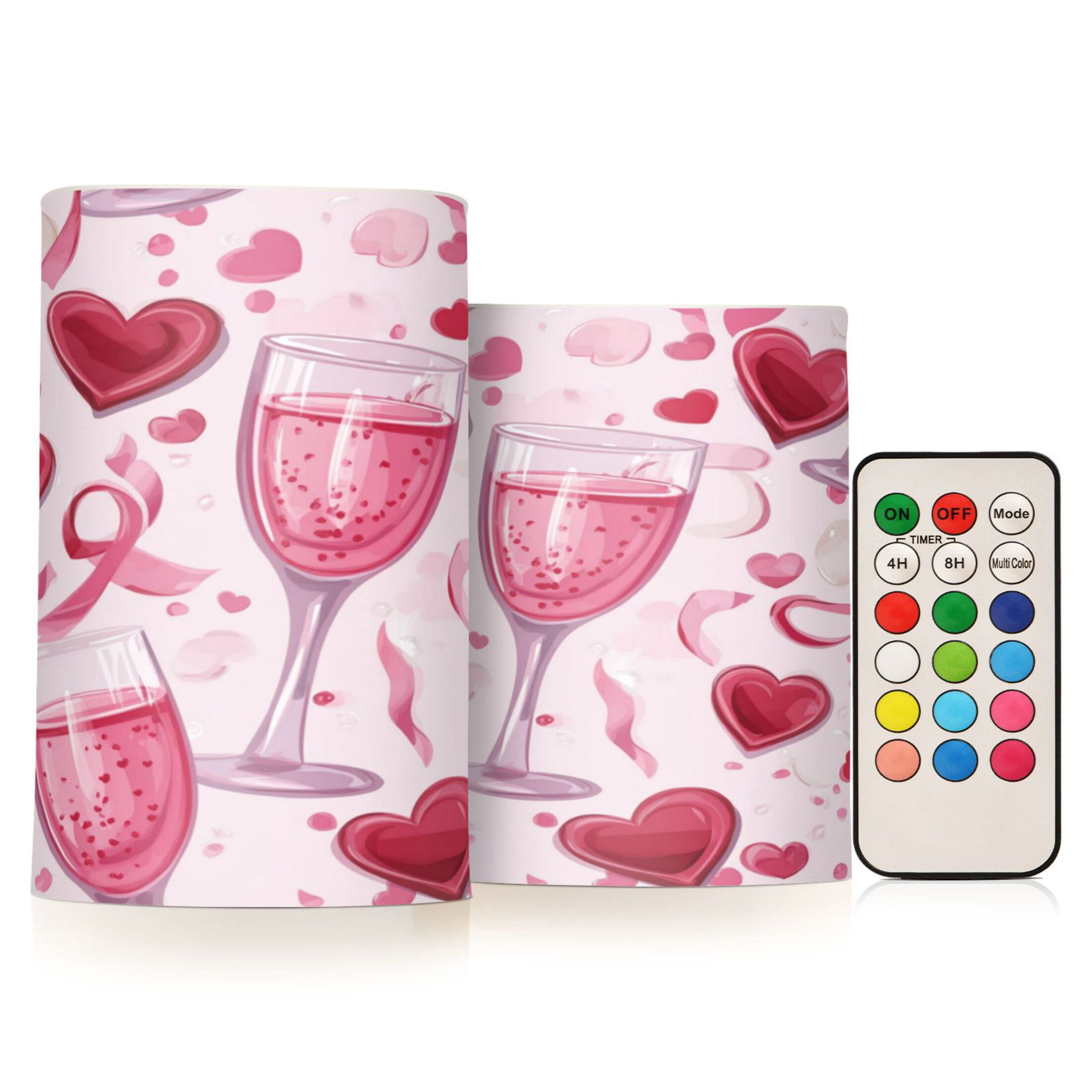 2 PCS Flameless Candles with Remote Timer LED Battery Operated ...
