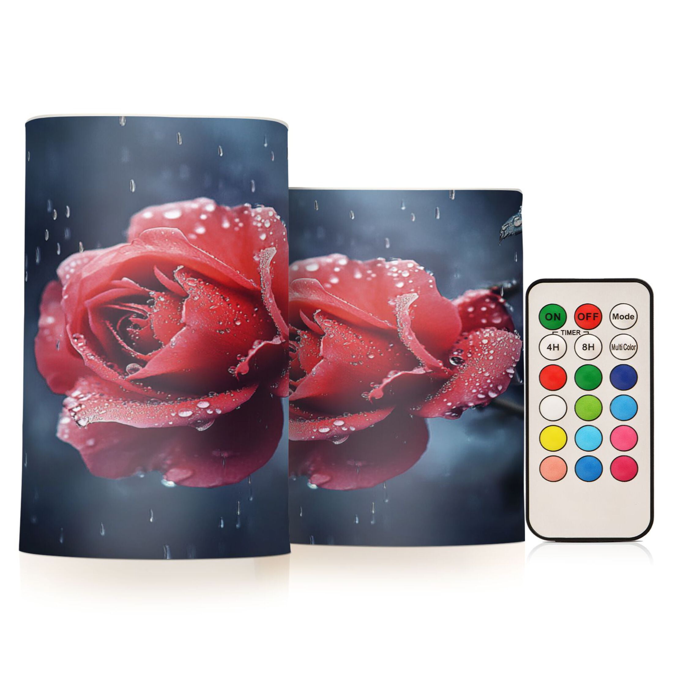 2 PCS Flameless Candles with Remote Timer LED Battery Operated ...