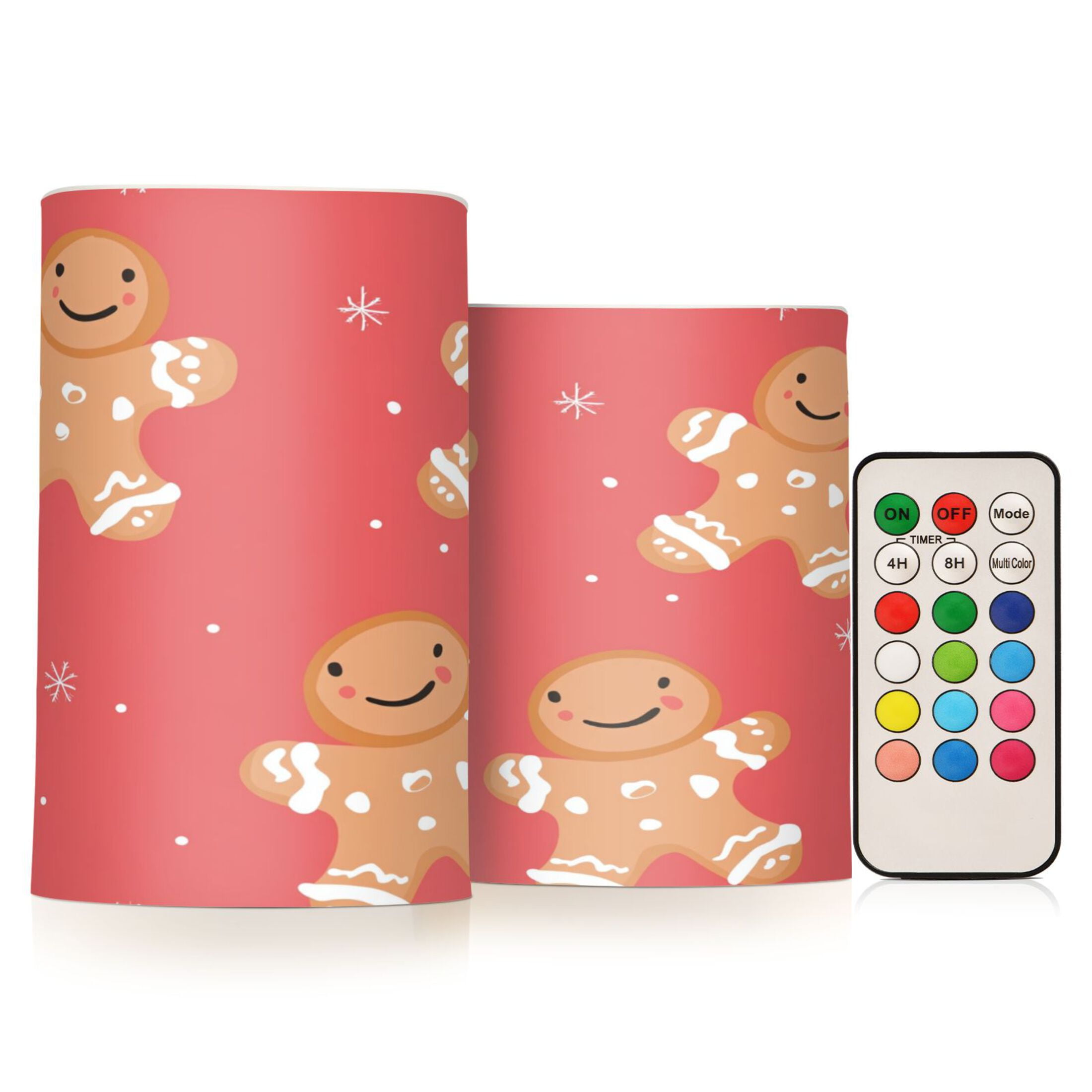 2 PCS Flameless Candles with Remote Timer LED Battery Operated ...