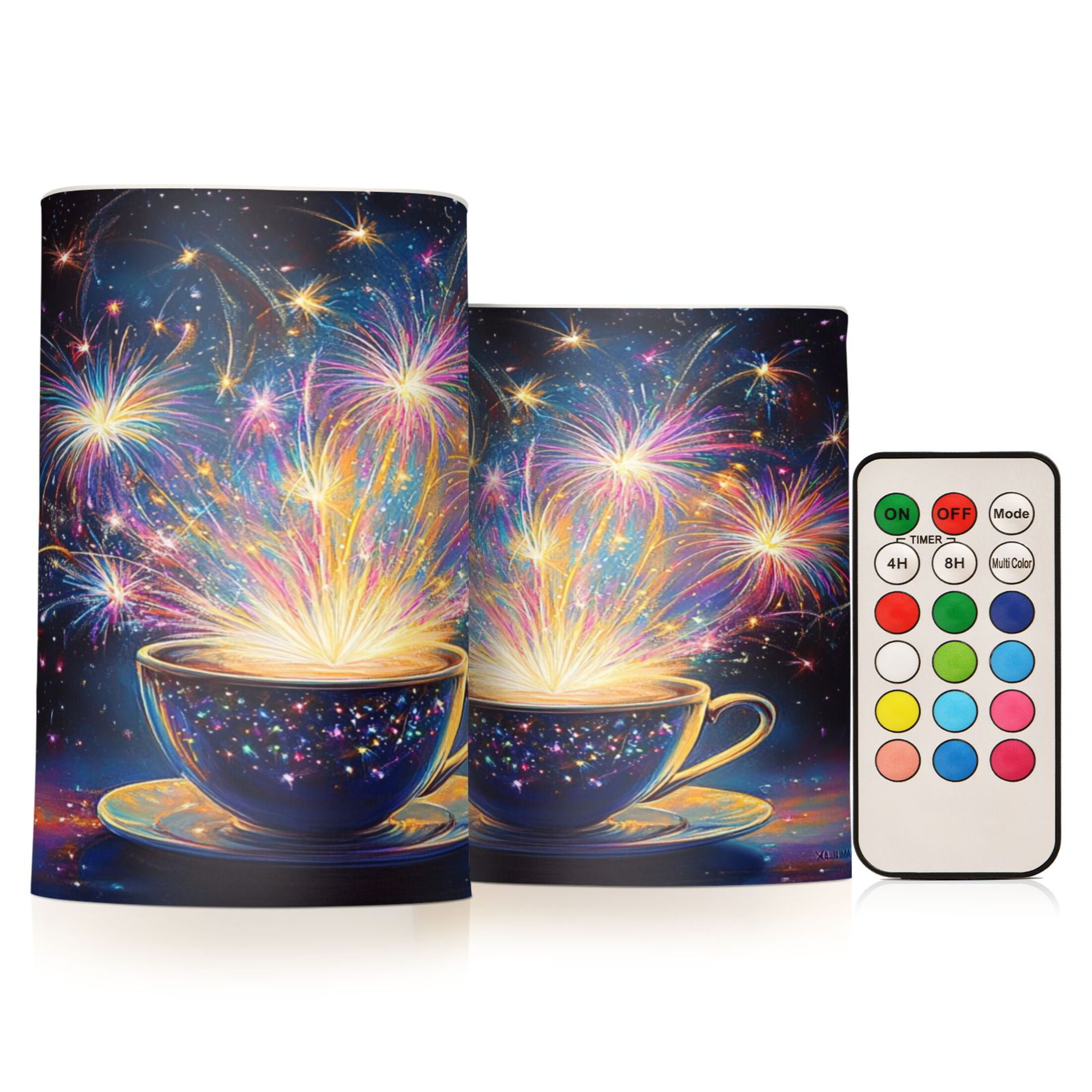 2 PCS Flameless Candles with Remote Timer LED Battery Operated ...