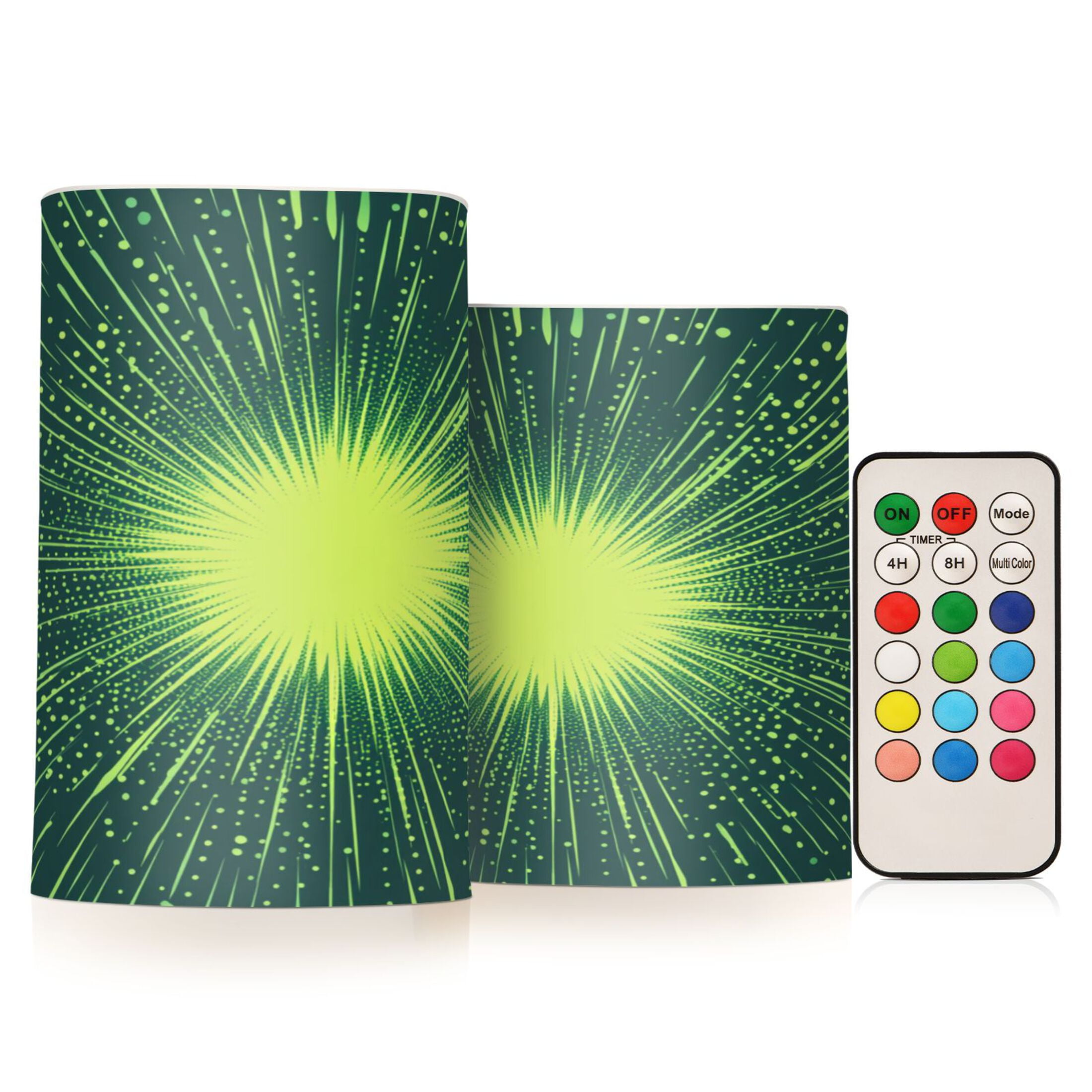 2 PCS Flameless Candles with Remote Timer LED Battery Operated Flickering Candle Light for ...