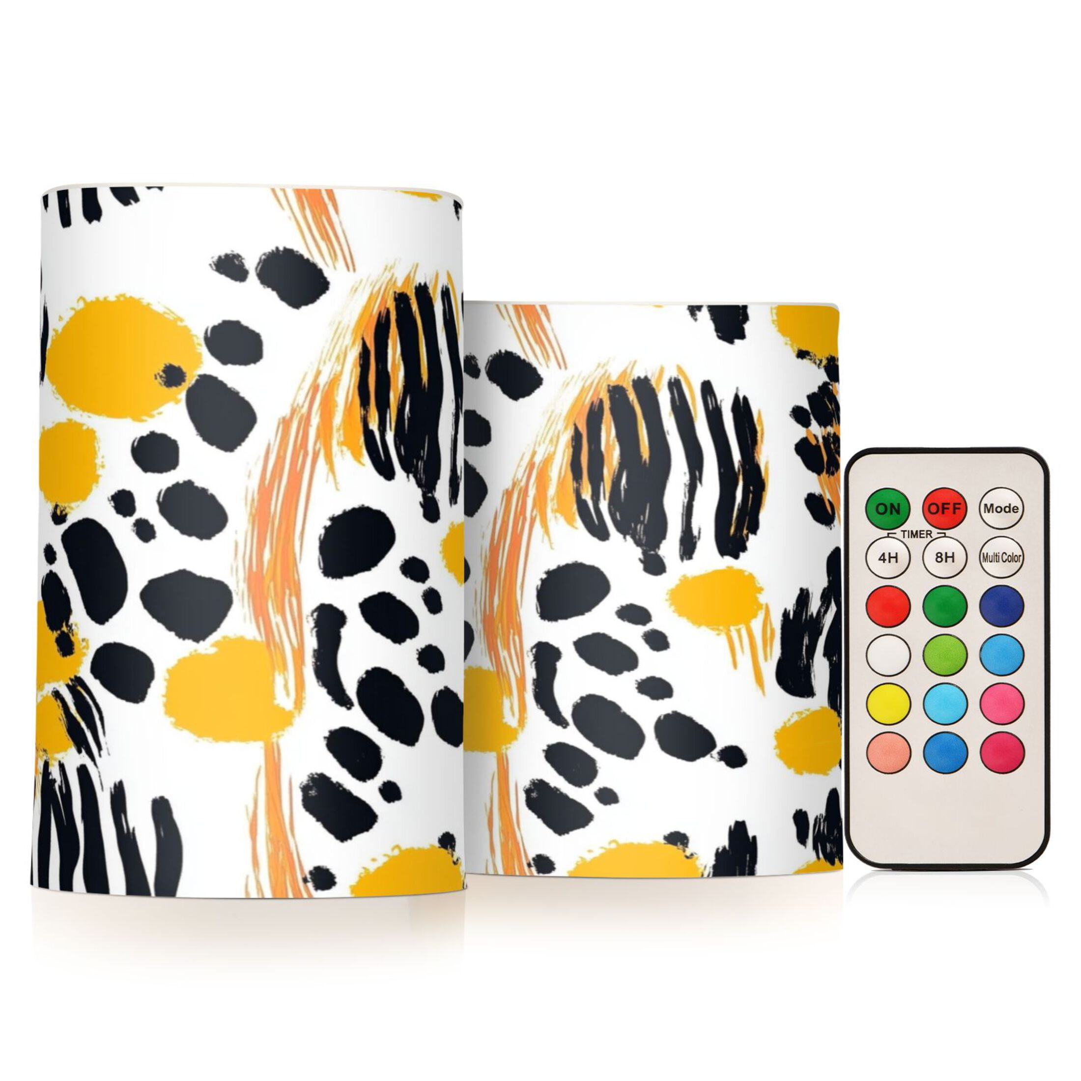 2 PCS Flameless Candles with Remote Timer LED Battery Operated ...