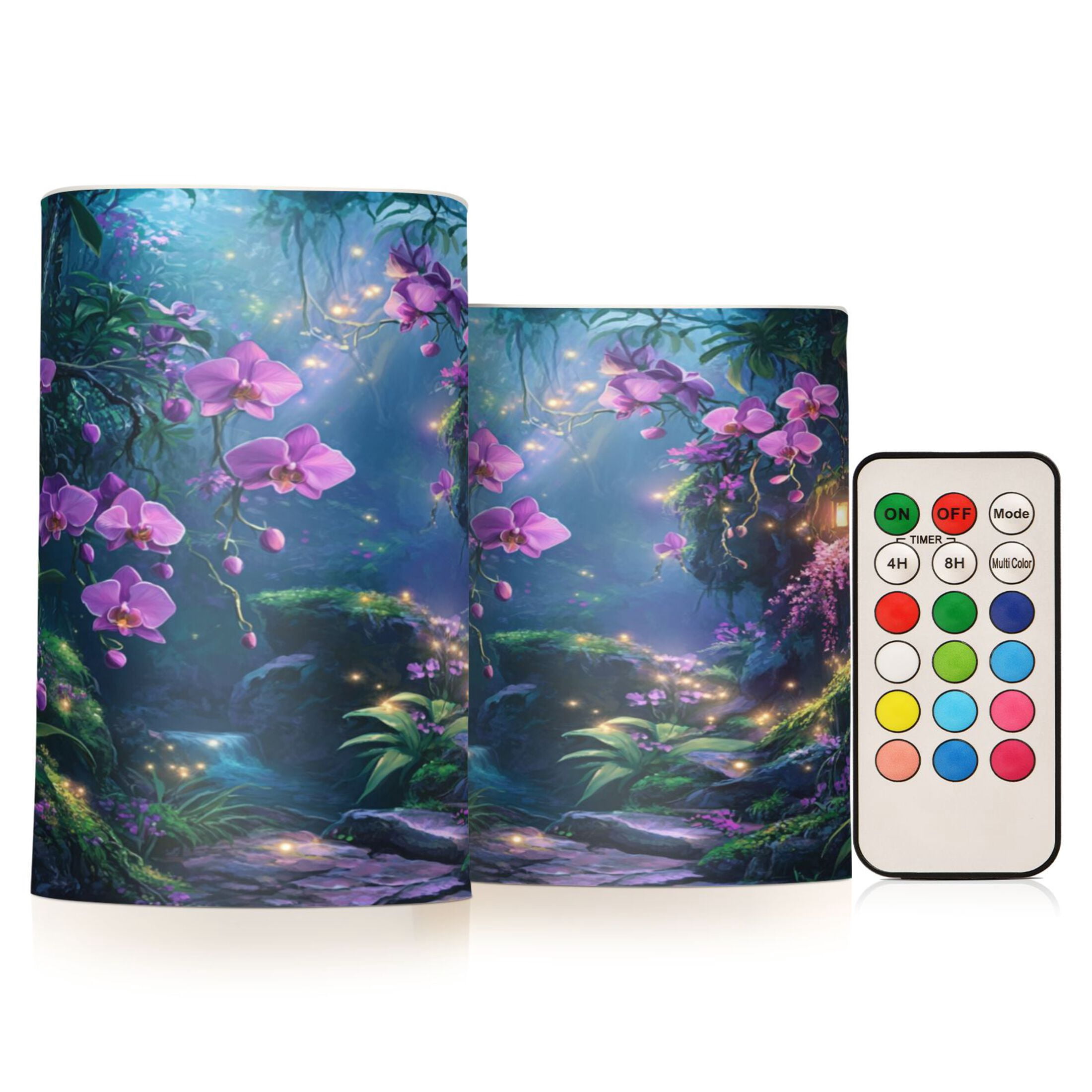2 PCS Flameless Candles with Remote Timer LED Battery Operated ...