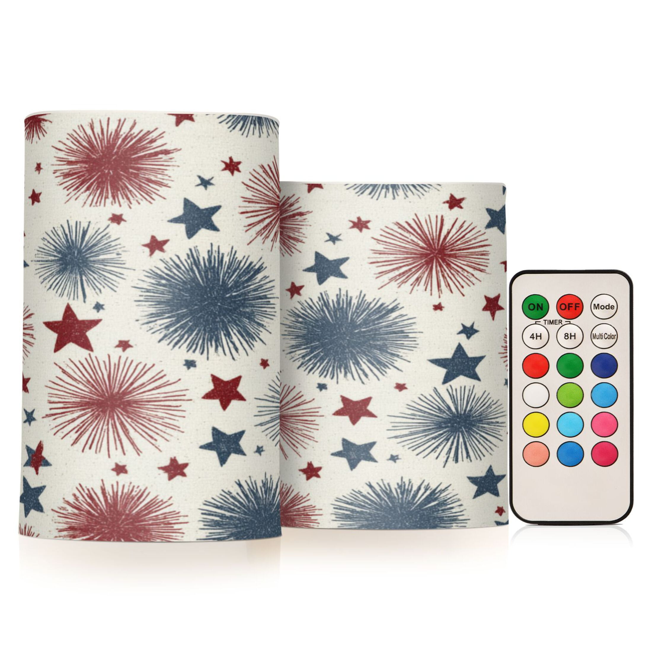 2 PCS Flameless Candles with Remote Timer LED Battery Operated ...