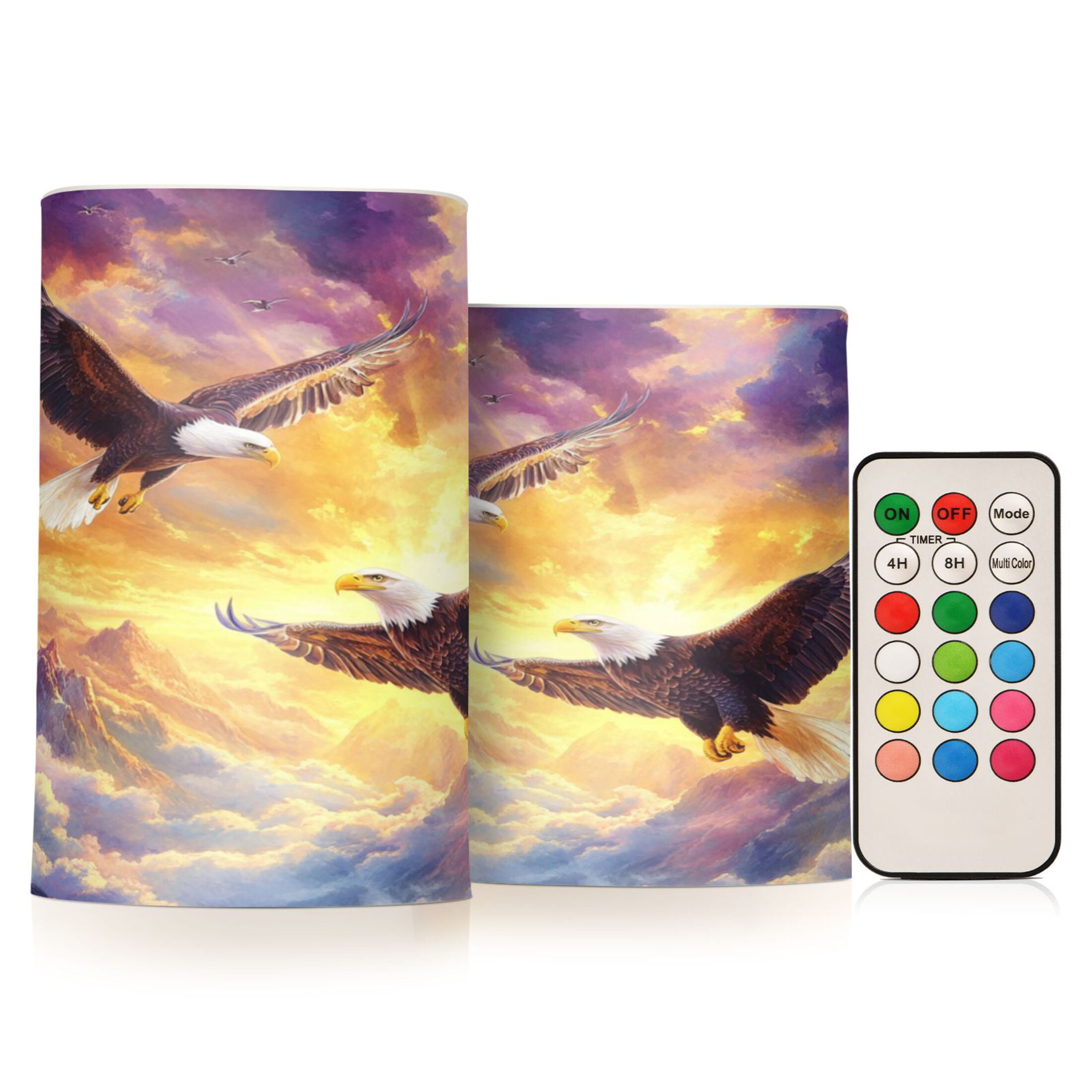 2 PCS Flameless Candles with Remote Timer LED Battery Operated ...