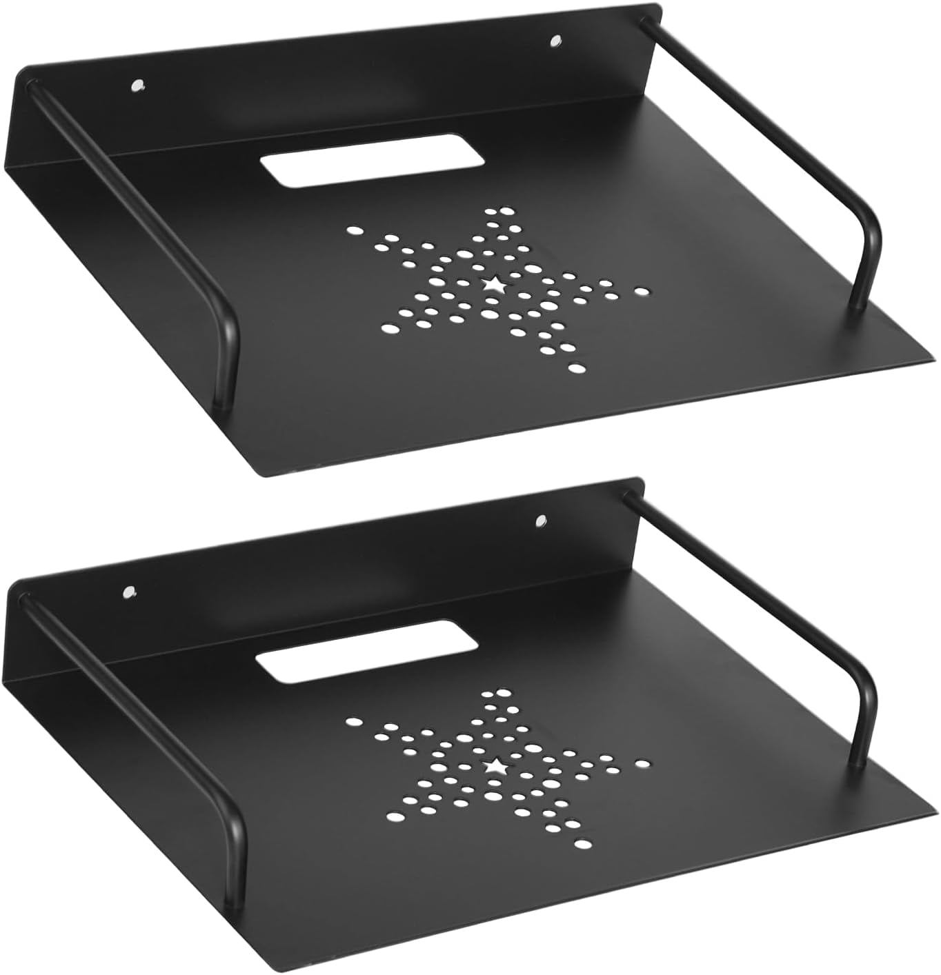 2 PCS Floating Projector Shelf Wifi Router Wall Mount Shelf Floating ...