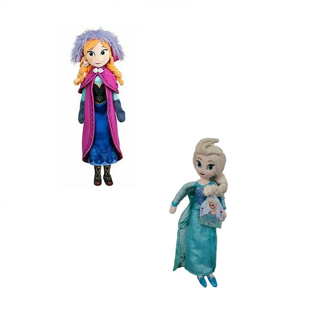 2 PCS Frozen Plush Toy Cute Children Doll Frozen Movie Queen Elsa ...