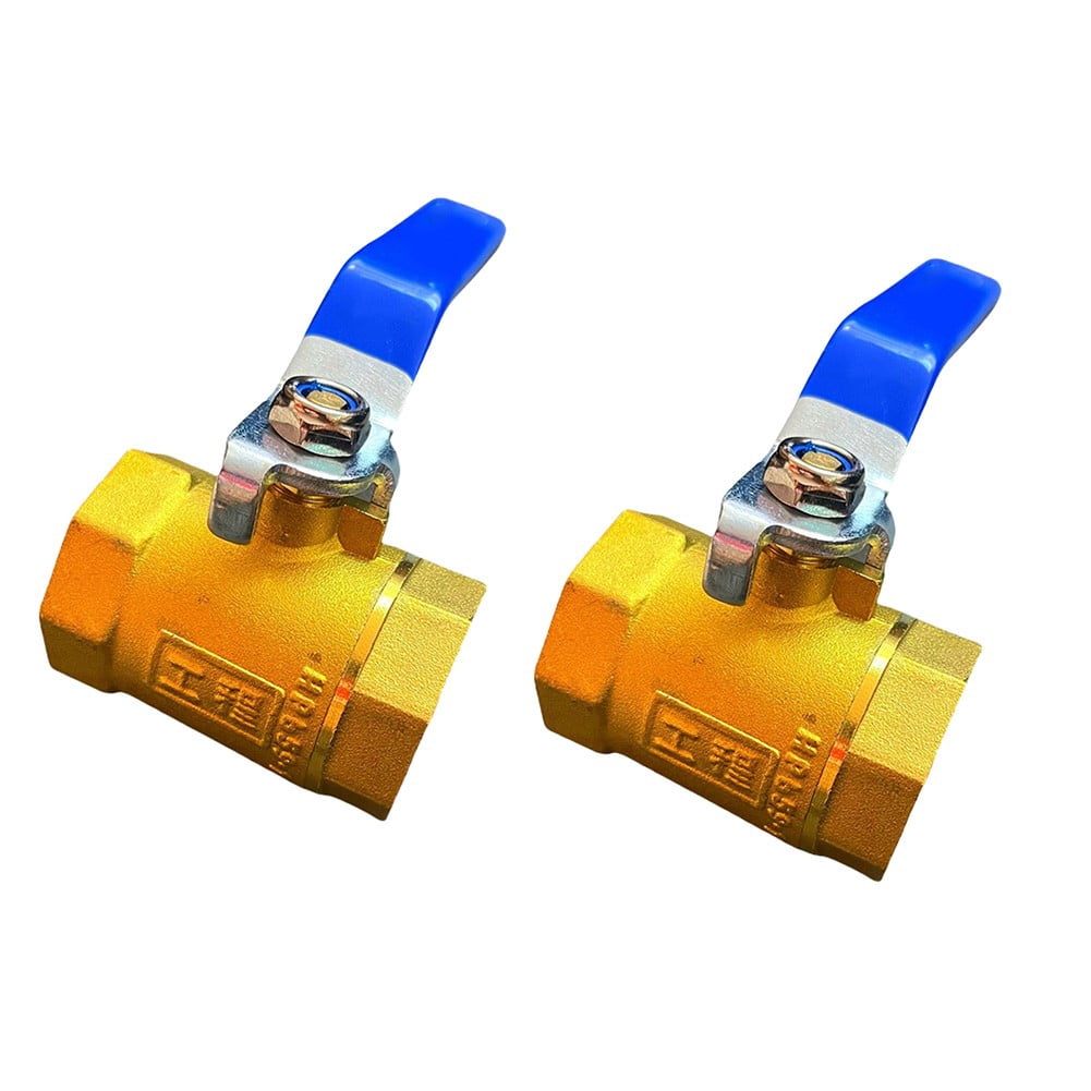2 PCS Full Port Forged Brass Ball Valve, Shut Off Switch for Water and ...