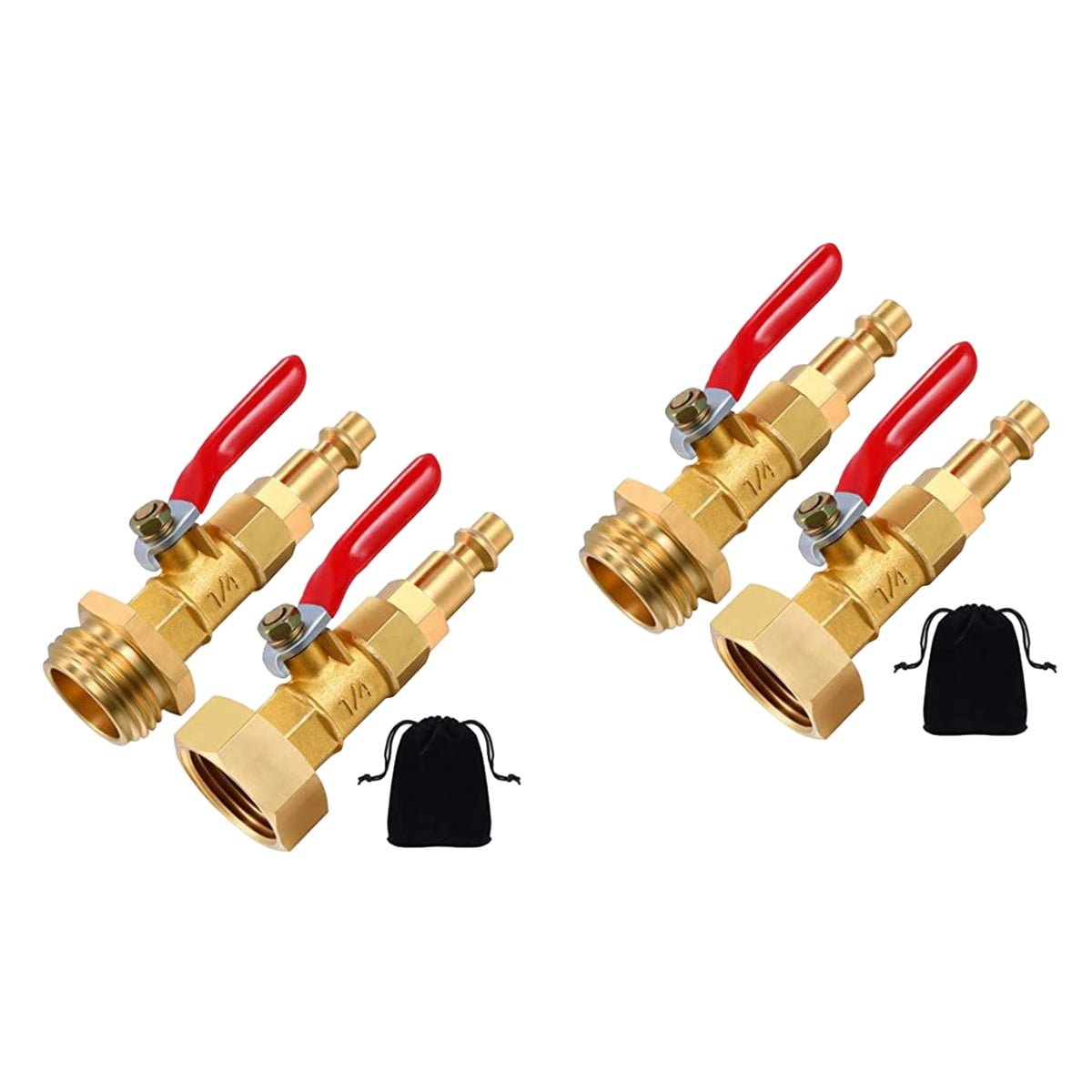 2 PCS Garden Hose Pipe Freeze Adapter Standard Threaded Connection Time ...