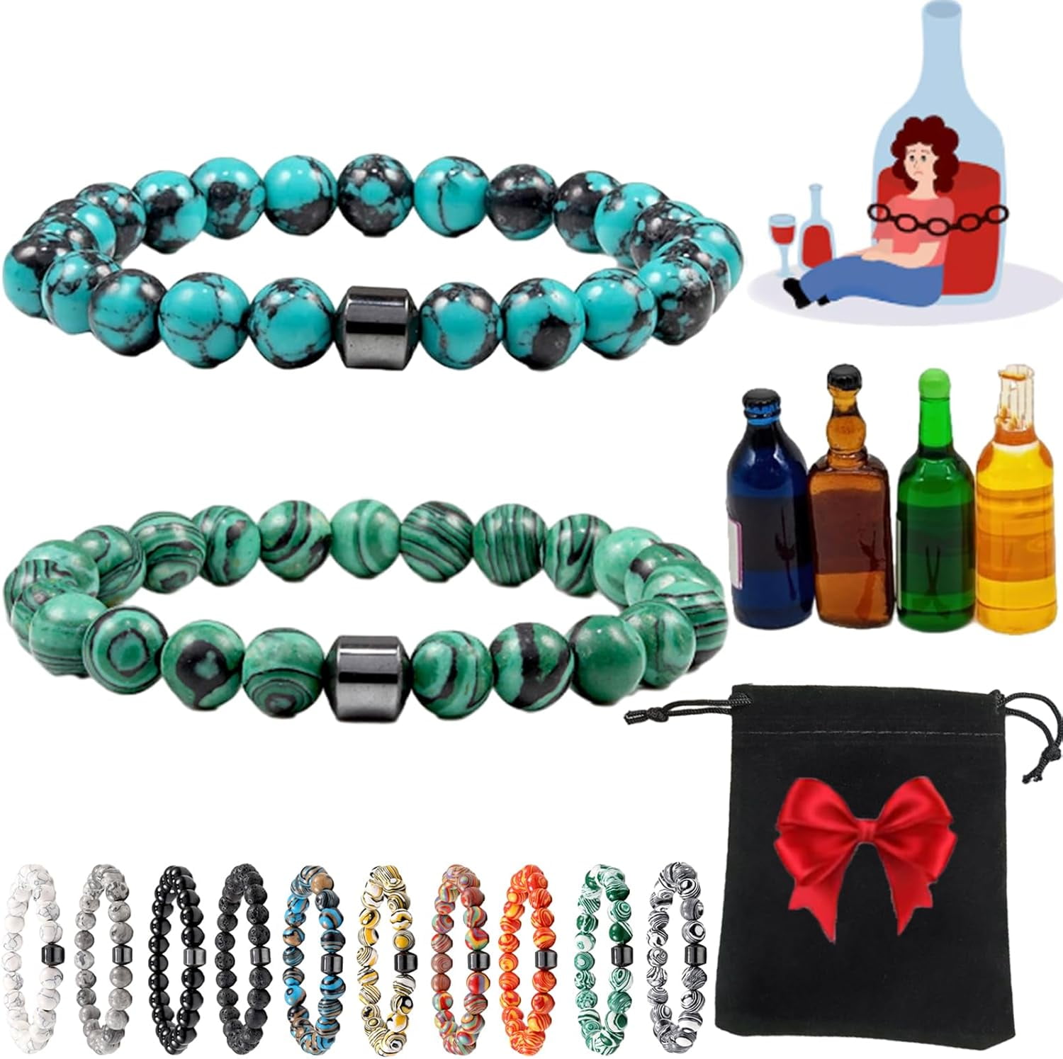 2 PCS Glame Anti Alcohol Bracelet, 2025 New Anti-Alcohol Bracelet for ...