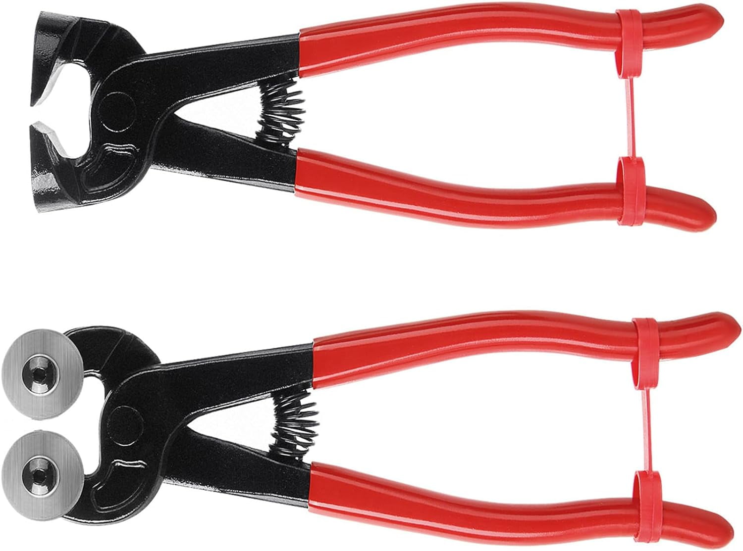 2 PCS Glass Tile Nippers Set, Heavy Duty Wheeled Glass Mosaic Nipper ...