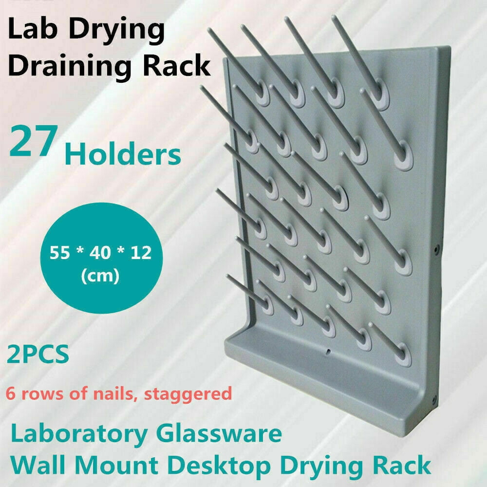 2 PCS Grey Lab Drying Draining Racks, Drying Rack For Lab Supply ...