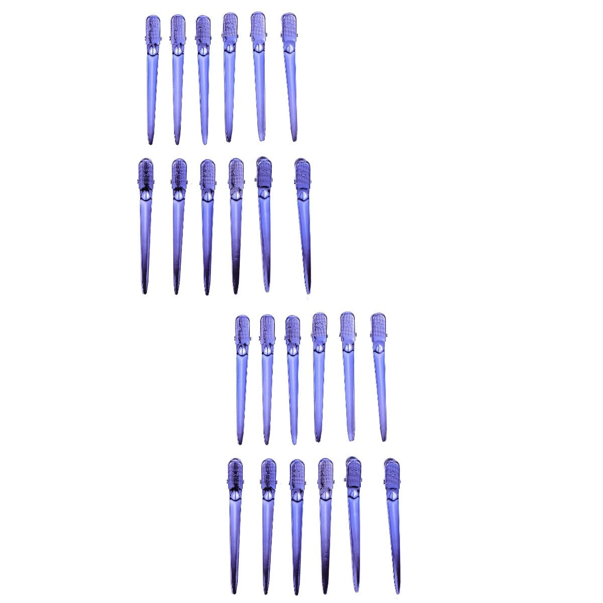 2 PCS Hair Styling Clamps Claw Clips for Long Pins Small Miss Purple ...