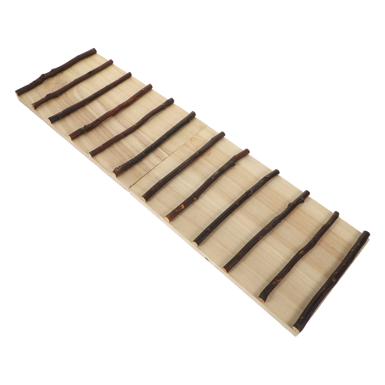 2 PCS Hamster Arch Bridge Ladder Toys Funny Sugar Glider Cage Wooden ...