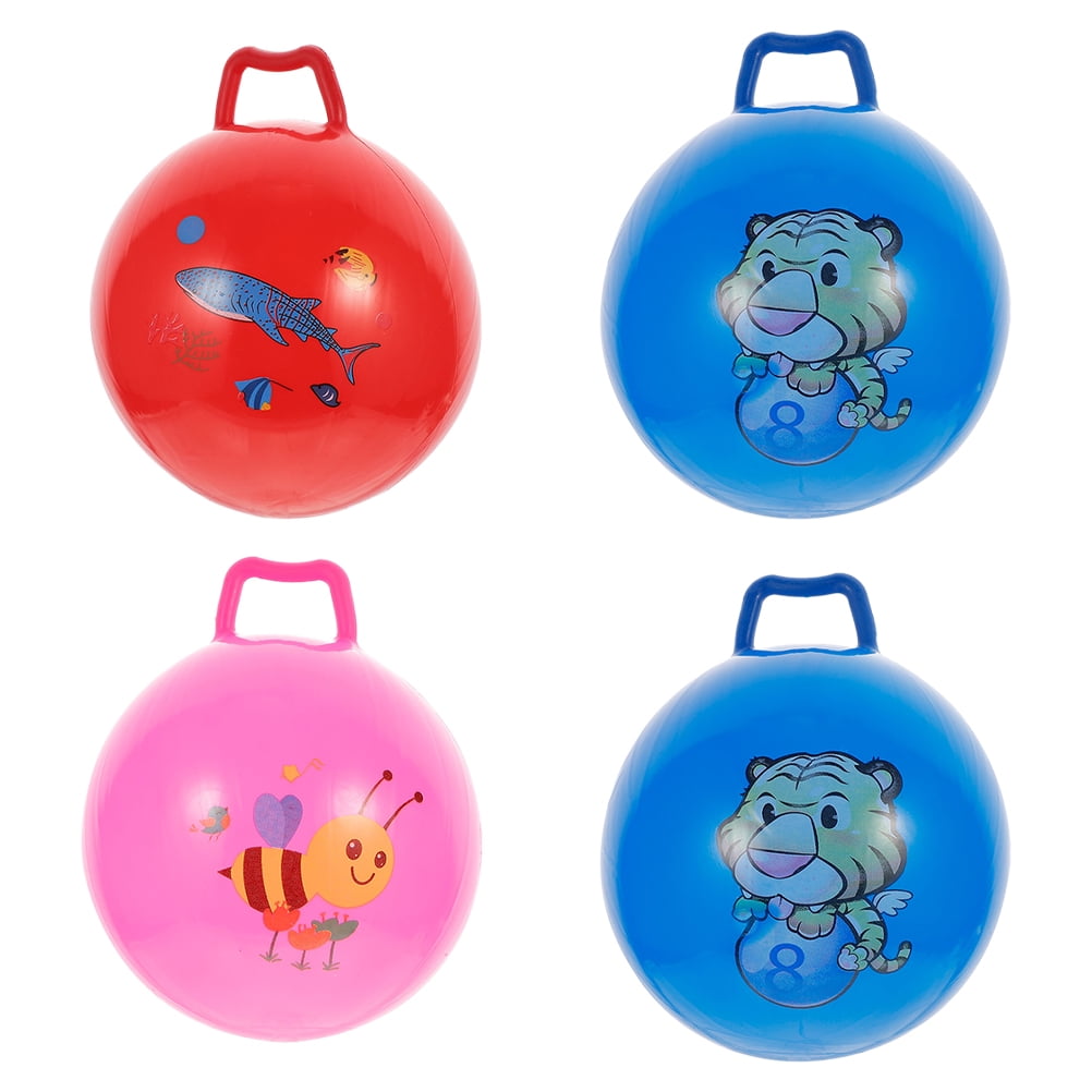 2 PCS Handle Racket Bouncy Balls Hopping for Kids Outdoor Toys Child ...