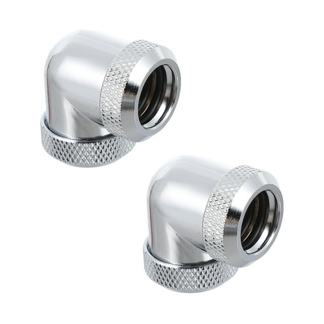 2 PCS Hard Pipe Elbow 90 Degree Rotary Fitting Adaptador Adapters ...